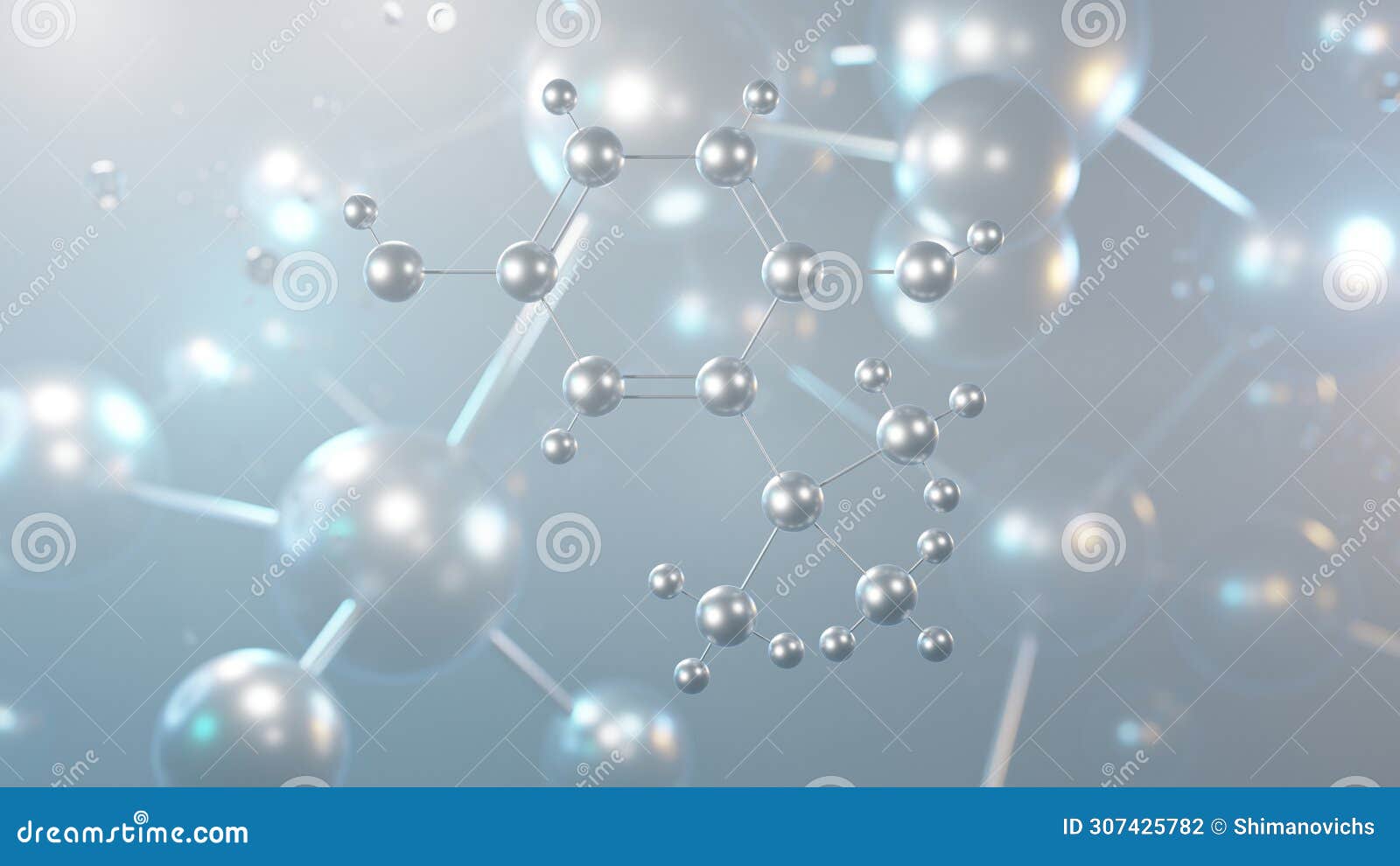 Tert-butylhydroquinone Molecular Structure, 3d Model Molecule, Food ...