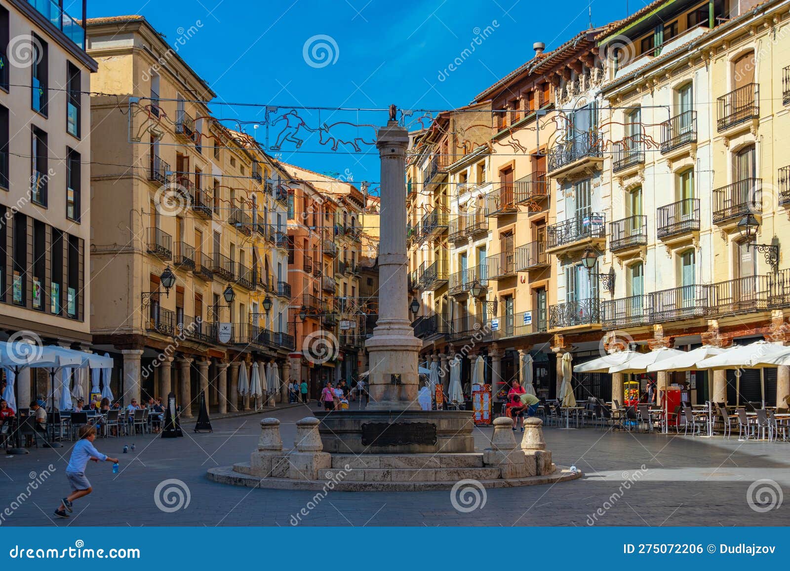 Teruel, Spain, June 5, 2022: Plaza De El Torico in Teruel, Spain ...