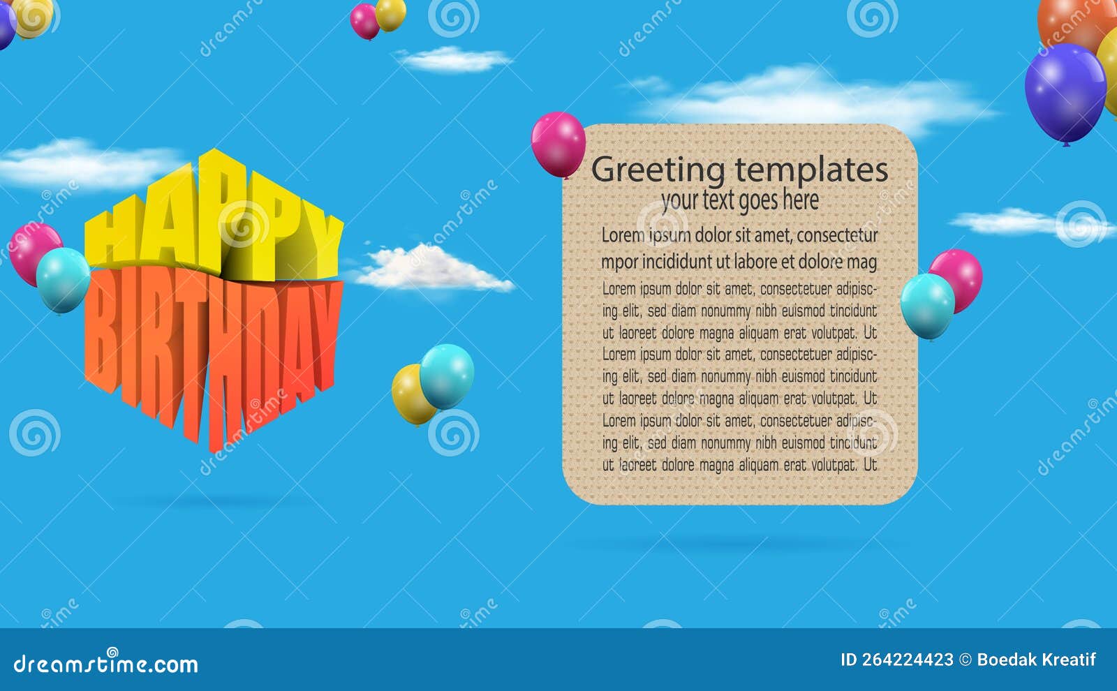 Templates Of A Celebration Of The Red Balloons And Ribbons, Spar Vector ...