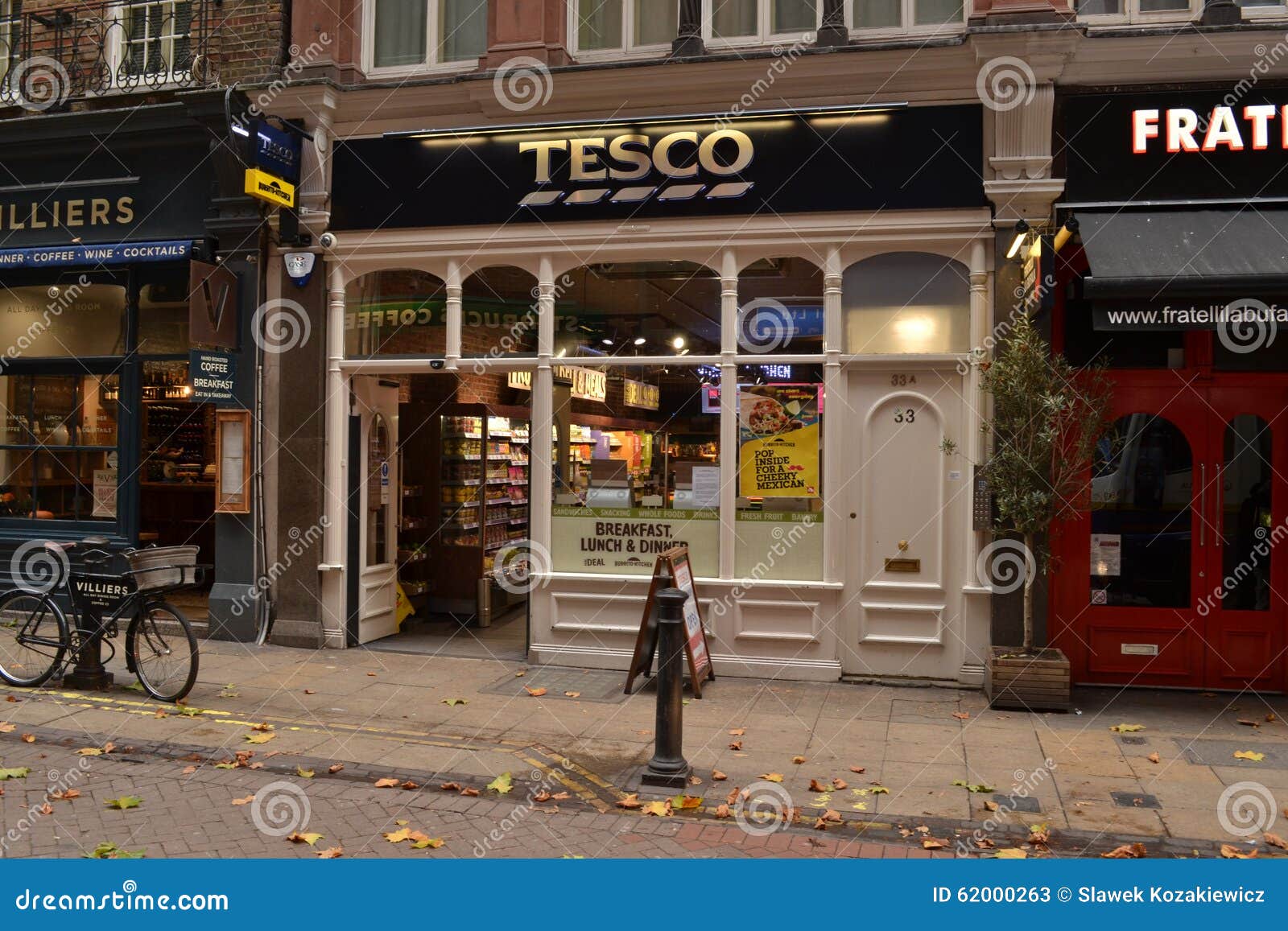 Tesco store London editorial stock photo. Image of business - 62000263