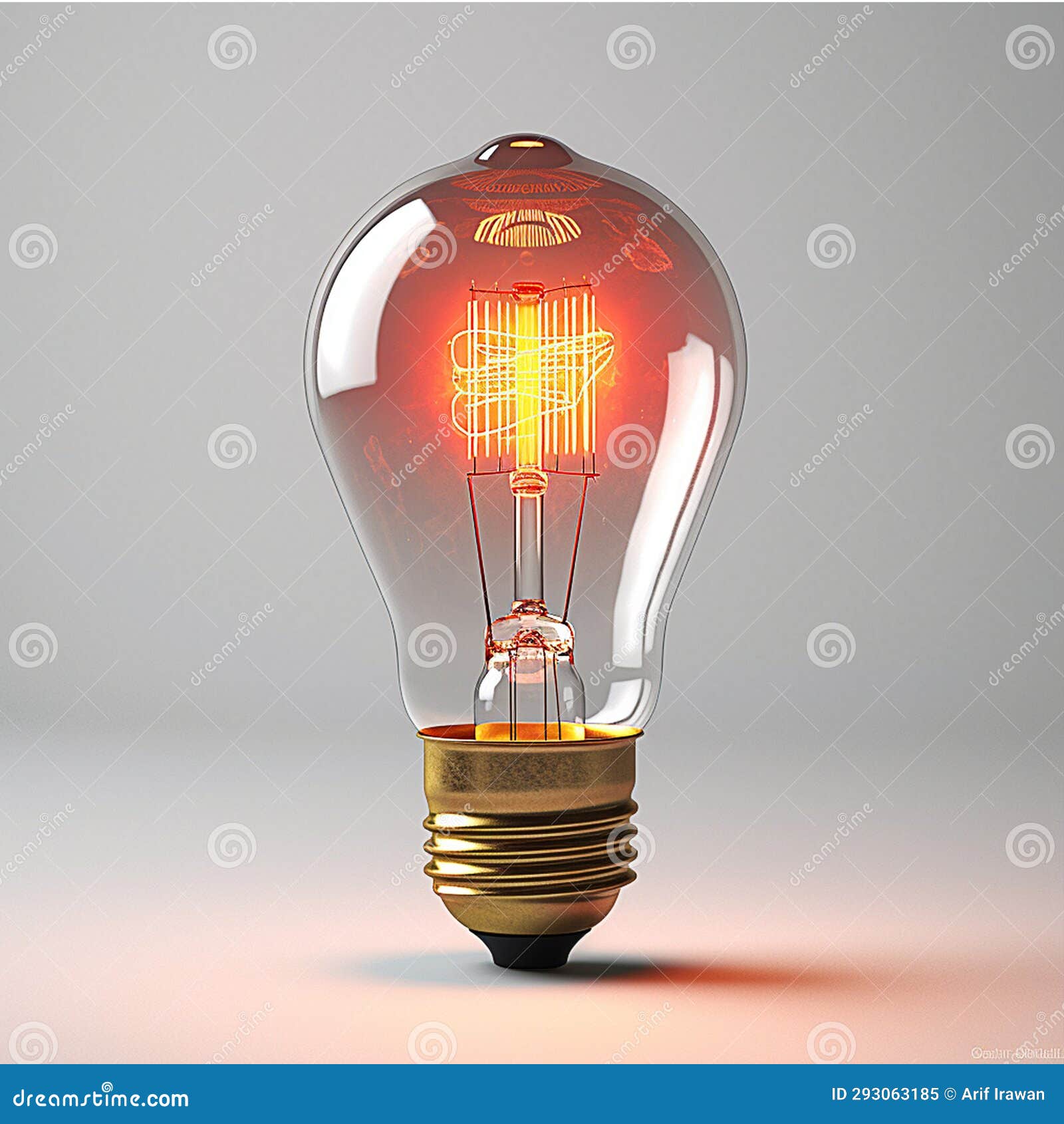 TESLA BULB LAMP ISOLATED WHITE BACKGROUND 3D RENDER REALISTIC Stock ...