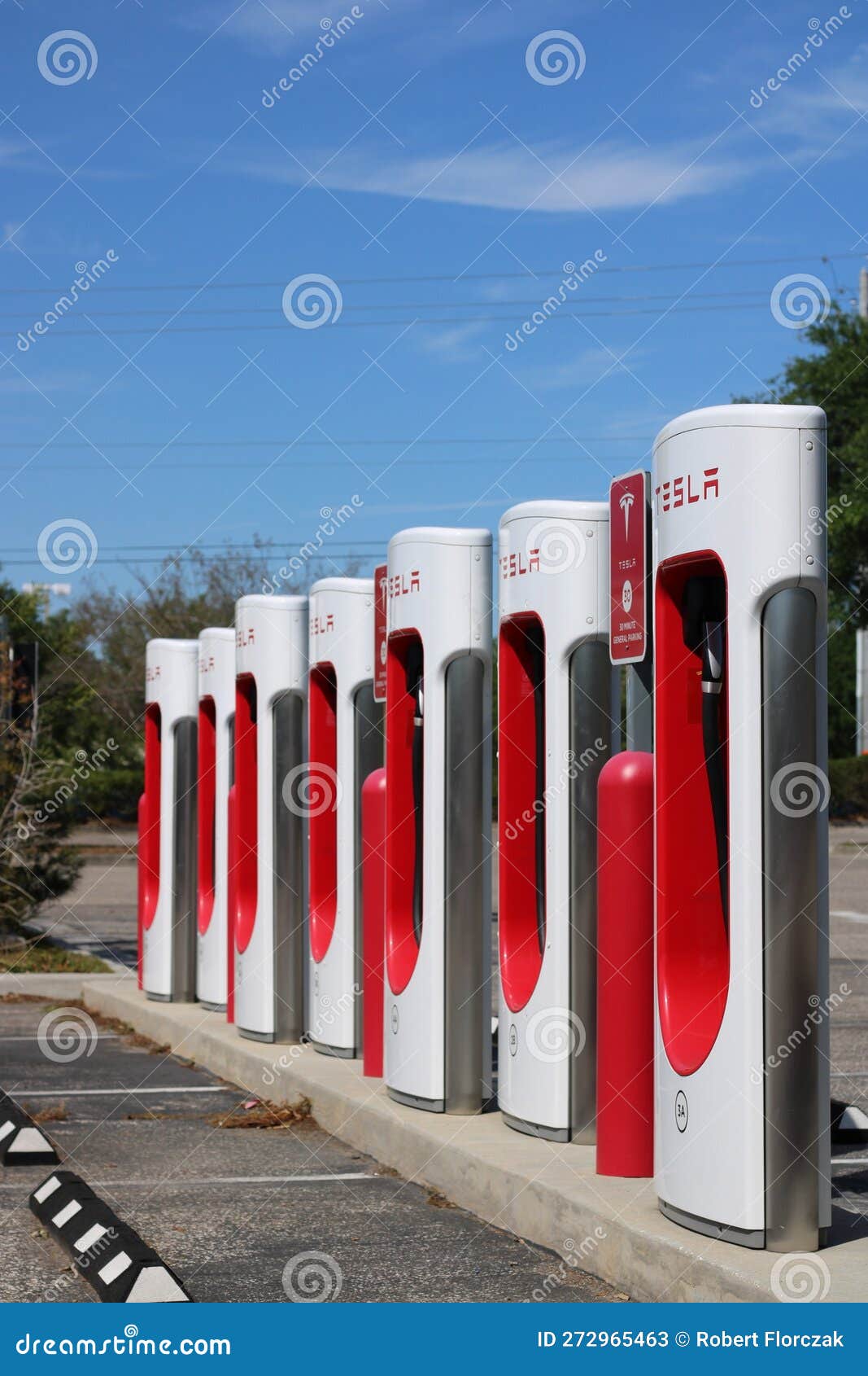 Tesla Charging Station Editorial Image | CartoonDealer.com #39448582