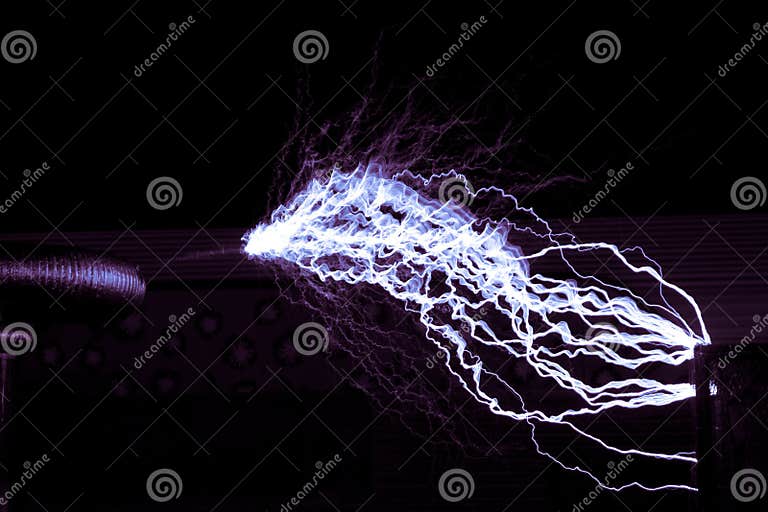 Tesla coil stock photo. Image of shock, electricity, white - 12133006