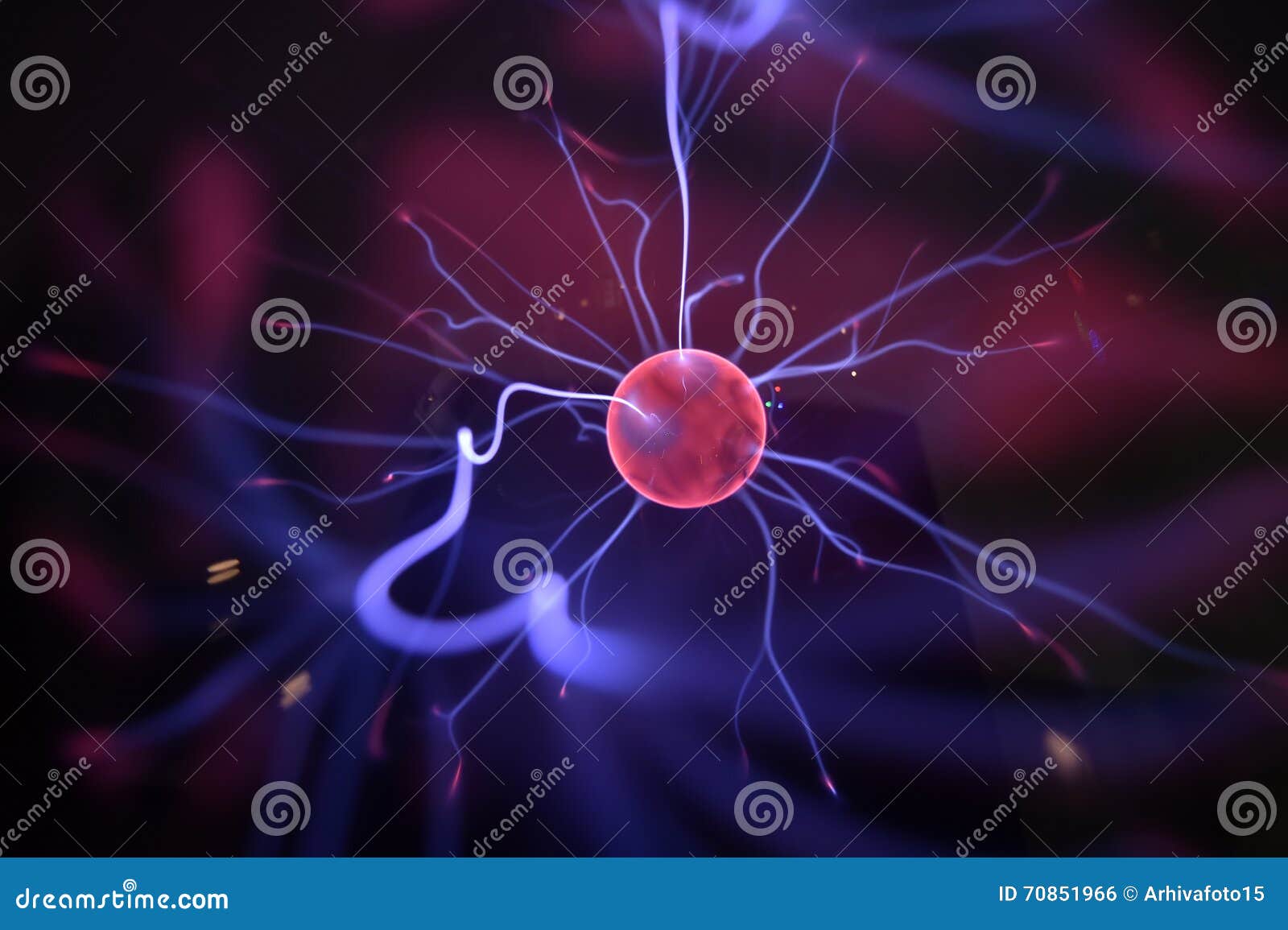The Tesla Coil Lightning Shows, An Electrical Resonant Transform Stock ...