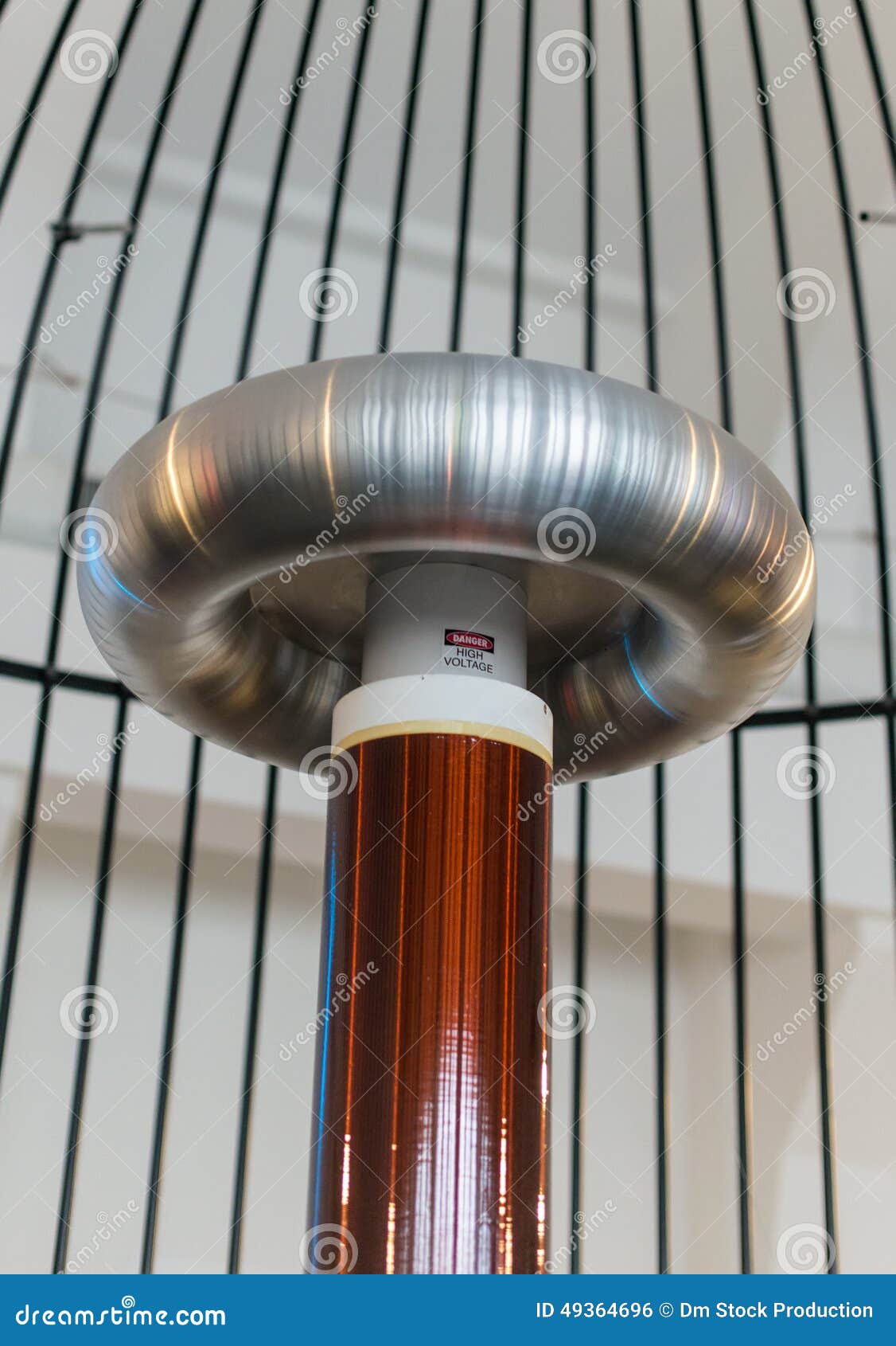 Tesla coil. stock photo. Image of metal, charge, electrical - 49364696