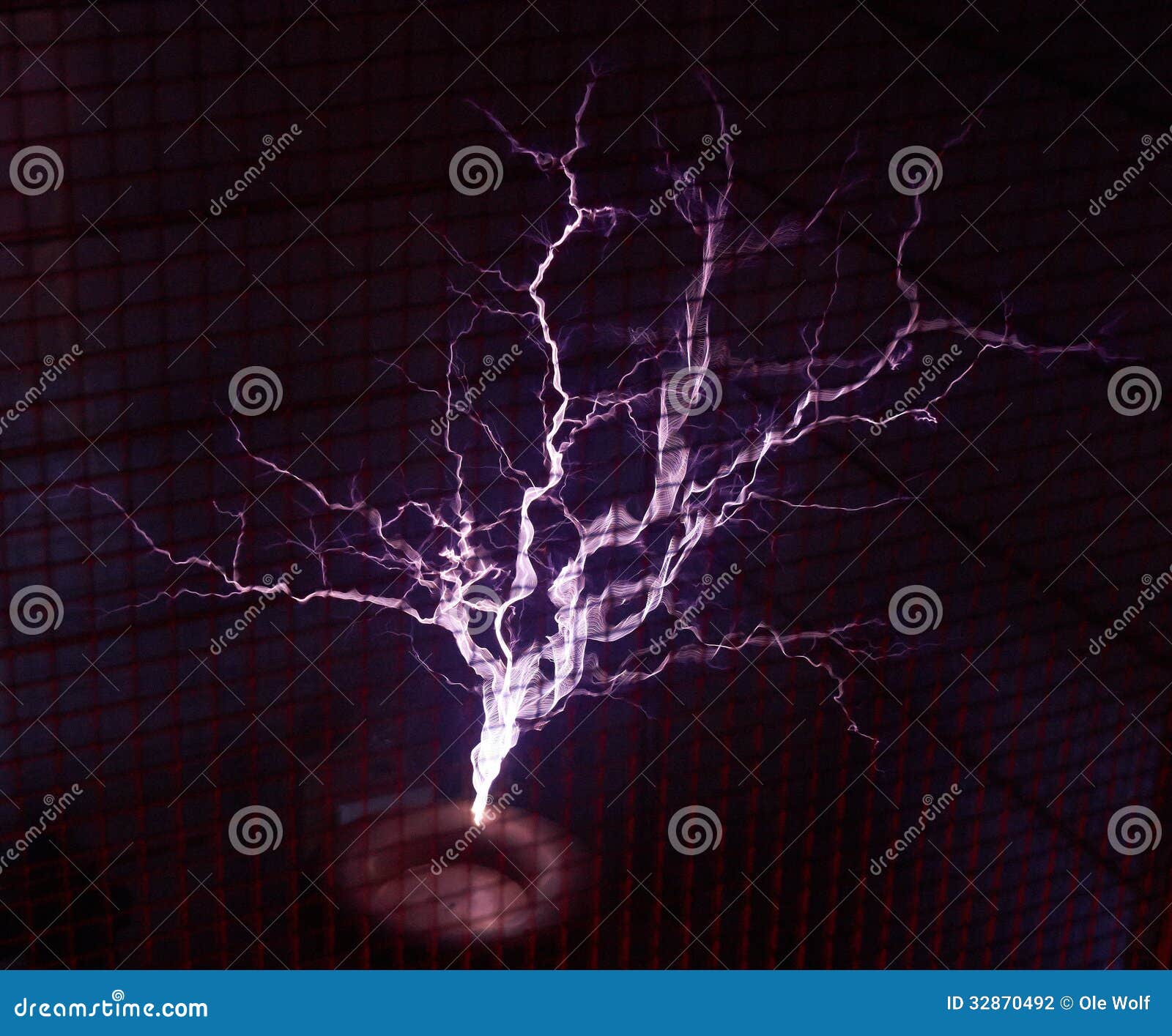 The Tesla Coil Lightning Shows, An Electrical Resonant Transform Stock ...