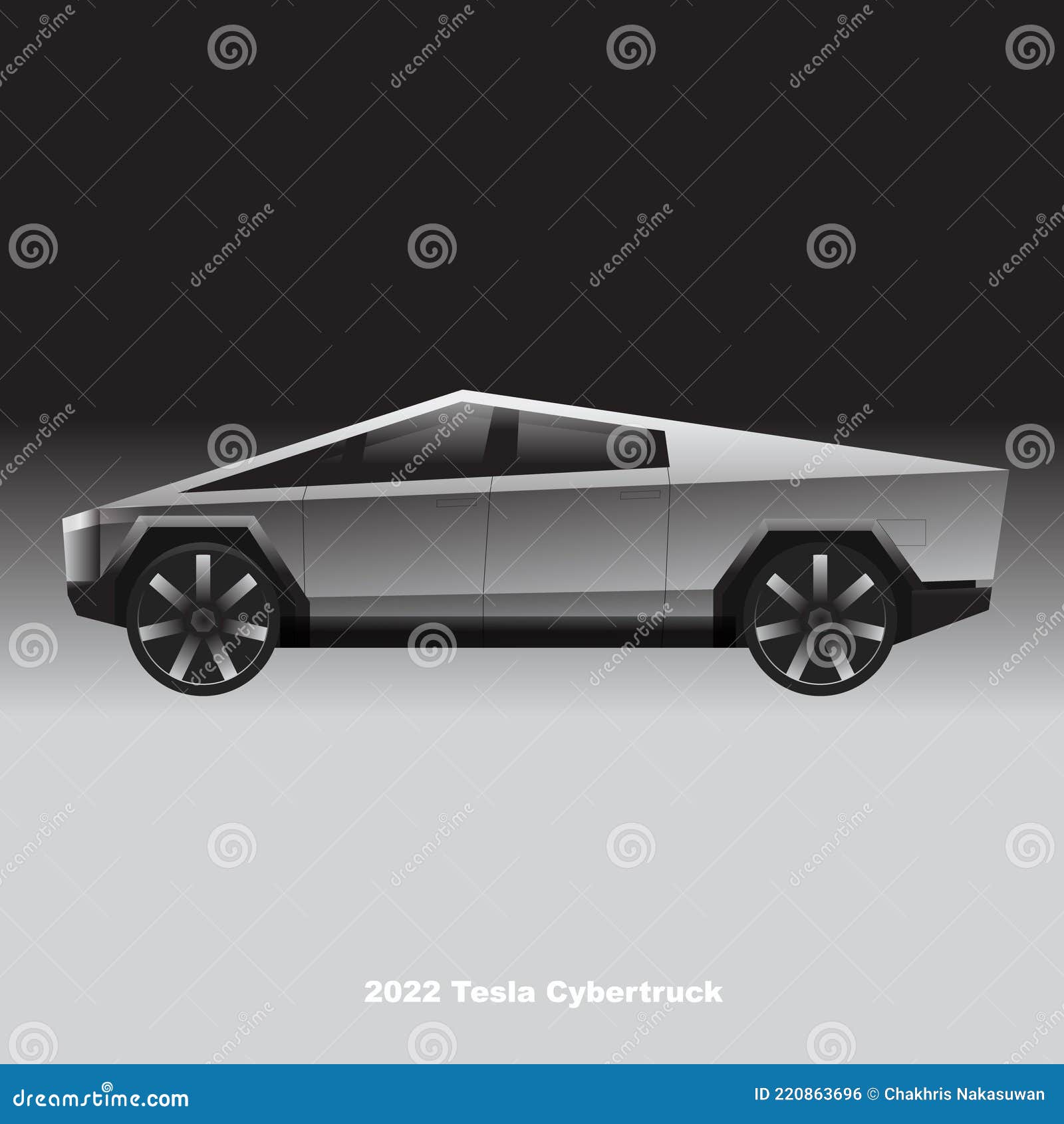 Tesla Cybertruck 2022 editorial photo. Illustration of 2022 - 220863696
