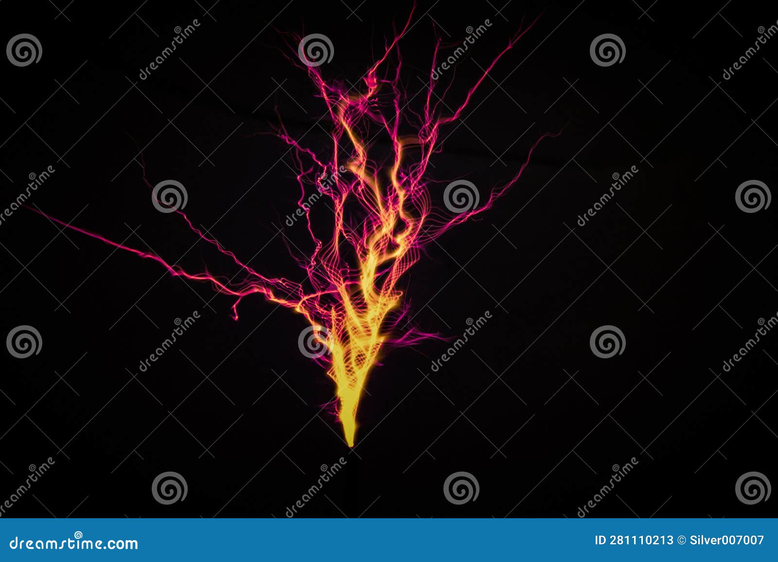 Tesla lightning stock image. Image of night, leaf, flower - 281110213
