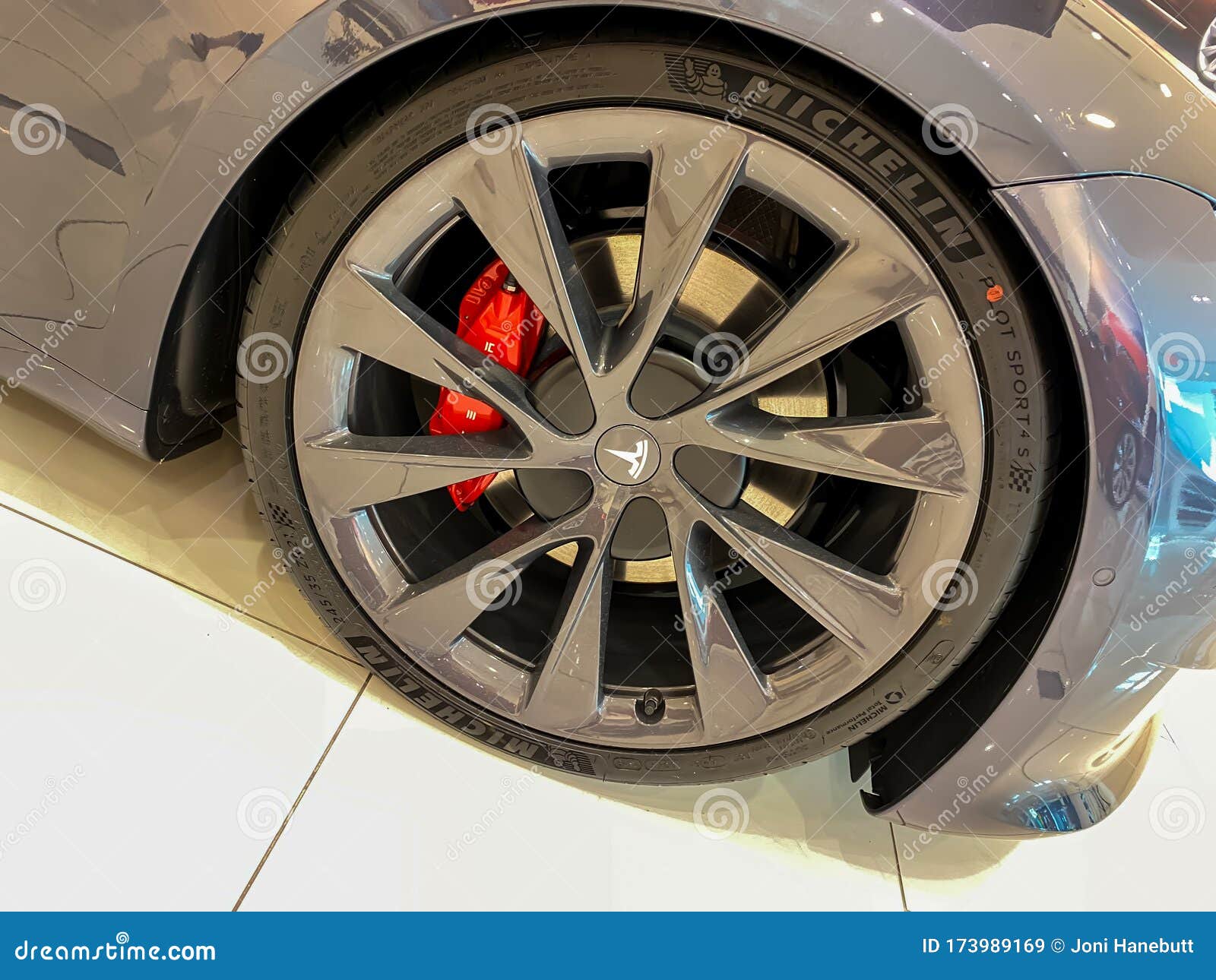 A Tesla Model S Wheel at a Tesla Retail Store Editorial Stock Image ... A Tesla Model S Wheel at a Tesla Retail Store Editorial Stock Image ...