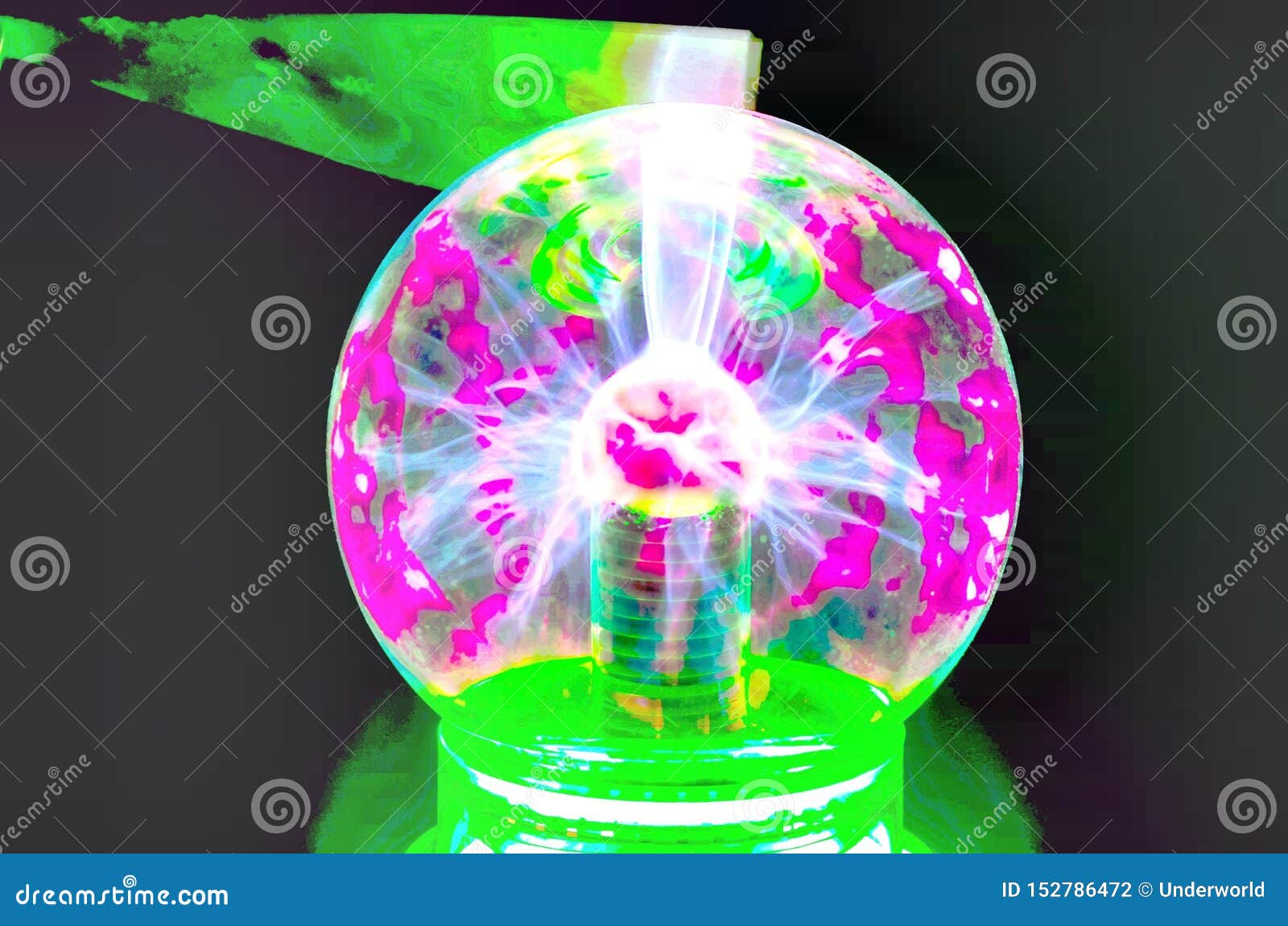 Tesla sphere stock photo. Image of lamp, ball, plasma - 152786472