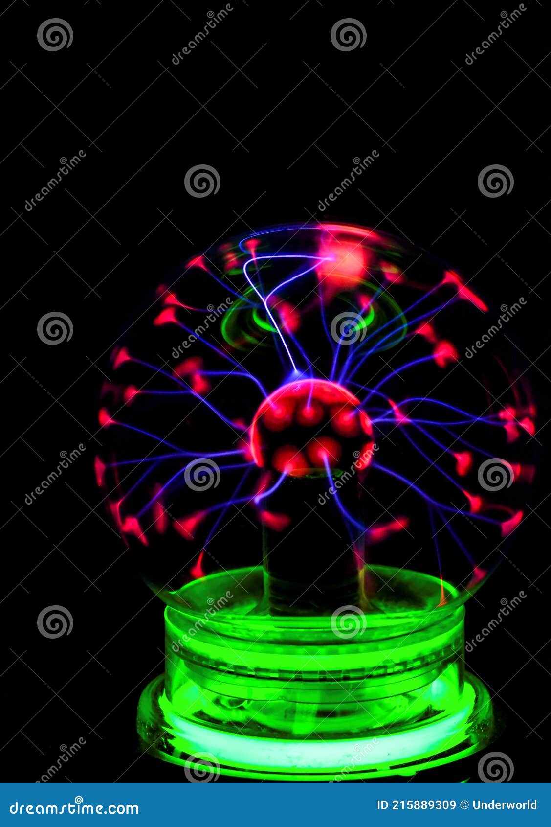 Tesla sphere stock image. Image of ball, lamp, glow - 215889309