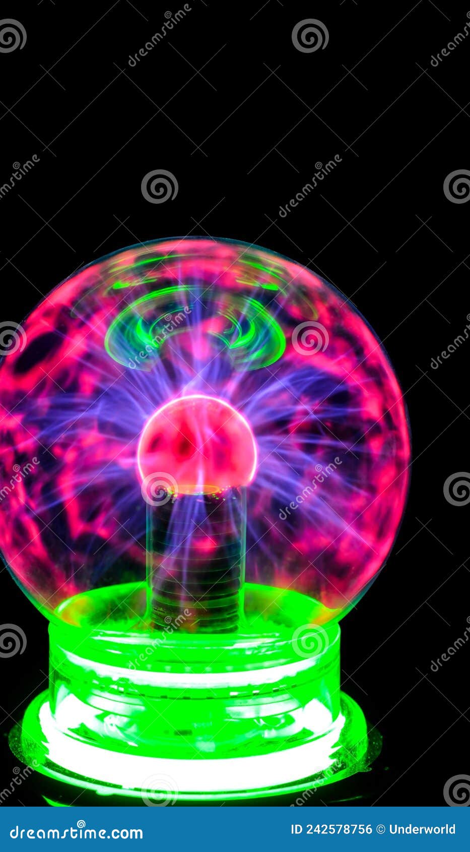 Tesla sphere stock photo. Image of tesla, lightning - 242578756