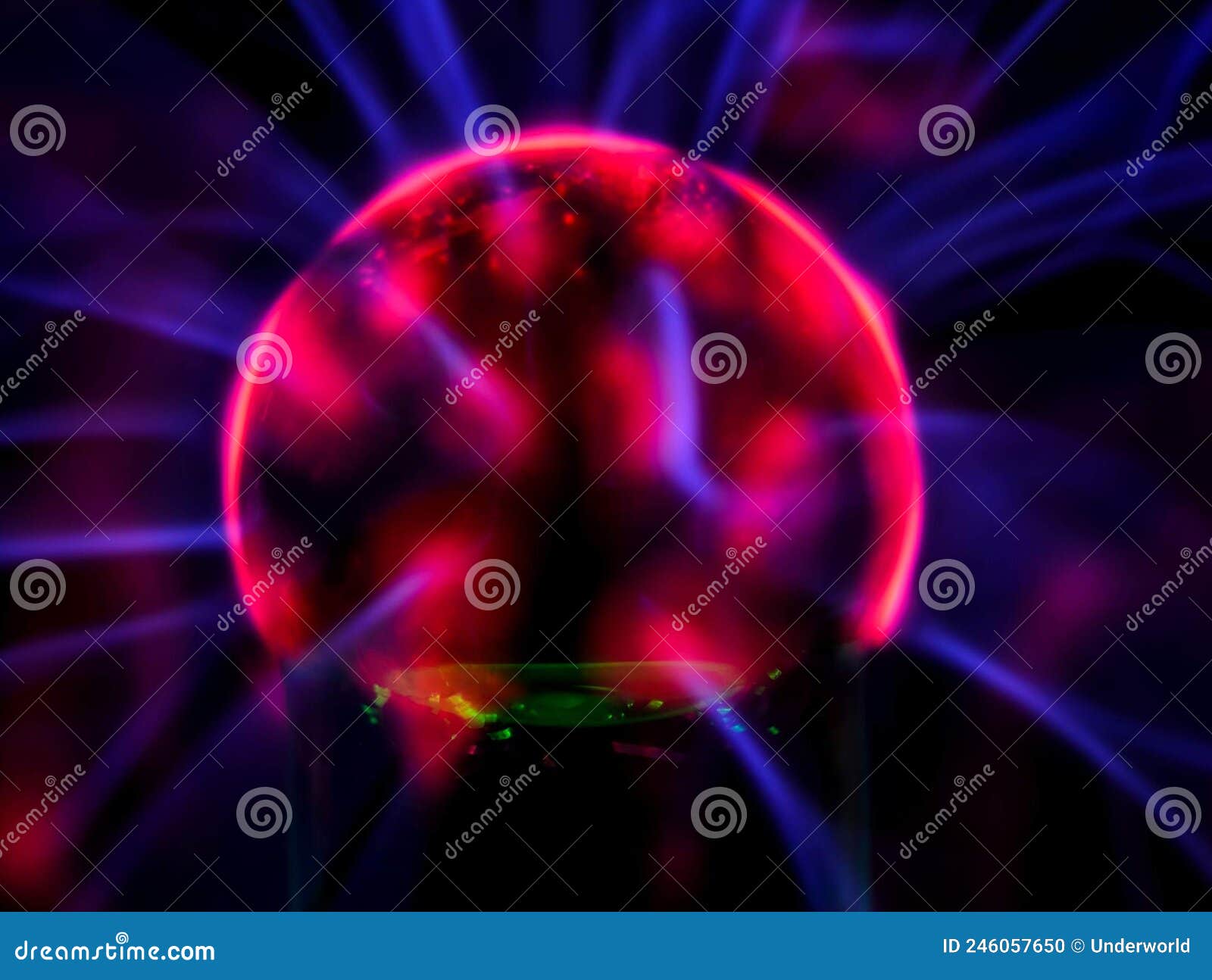 Tesla sphere stock photo. Image of plasma, ball, lighting - 246057650