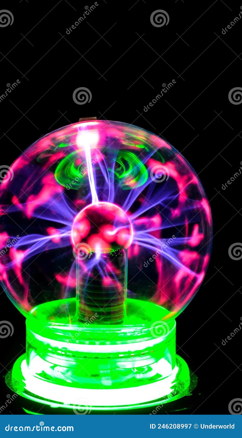 Tesla sphere stock image. Image of lightning, tesla - 246208997