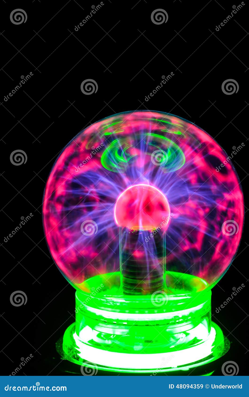 Tesla sphere stock image. Image of sphere, tesla, lightning - 48094359
