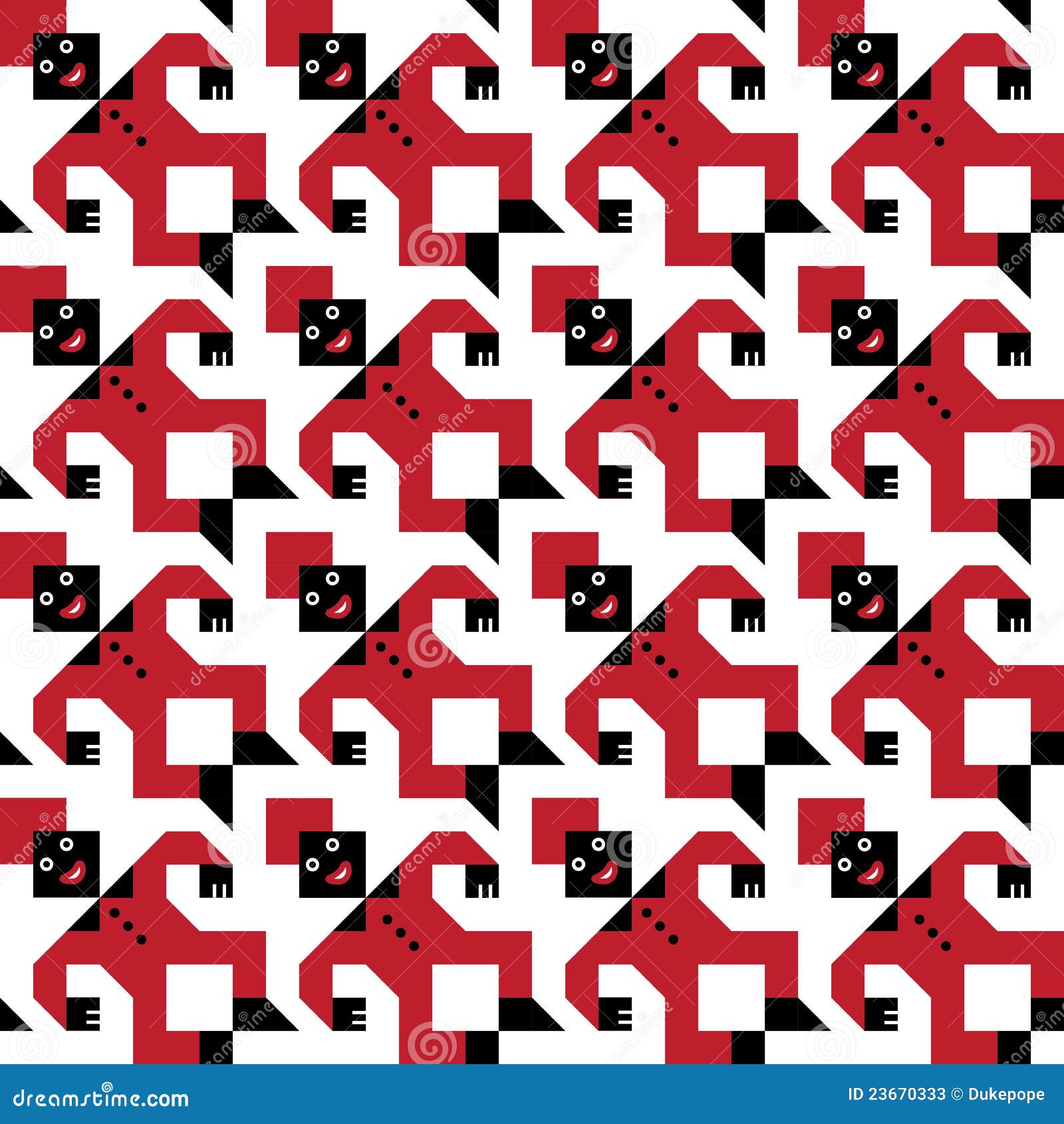 Tesselating Figure Pattern stock vector. Illustration of print - 23670333