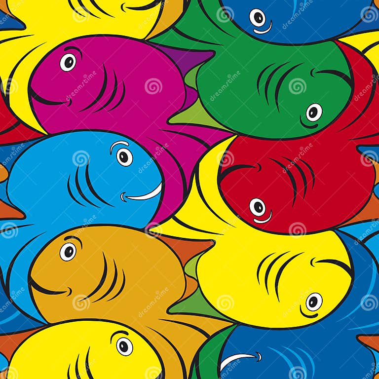 Tessellated Fish Pattern stock vector. Illustration of repetition ...