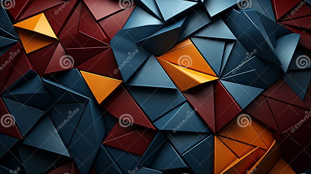 Tessellating Triangles: Abstract Patterns with Equilateral Shapes Stock ...