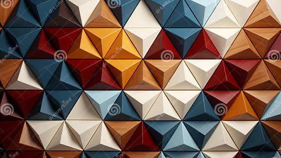 Tessellating Triangles: Abstract Patterns with Equilateral Shapes Stock ...