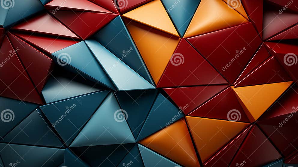 Tessellating Triangles: Abstract Patterns with Equilateral Shapes Stock ...