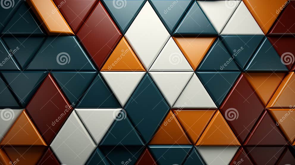 Tessellating Triangles: Abstract Patterns with Equilateral Shapes Stock ...
