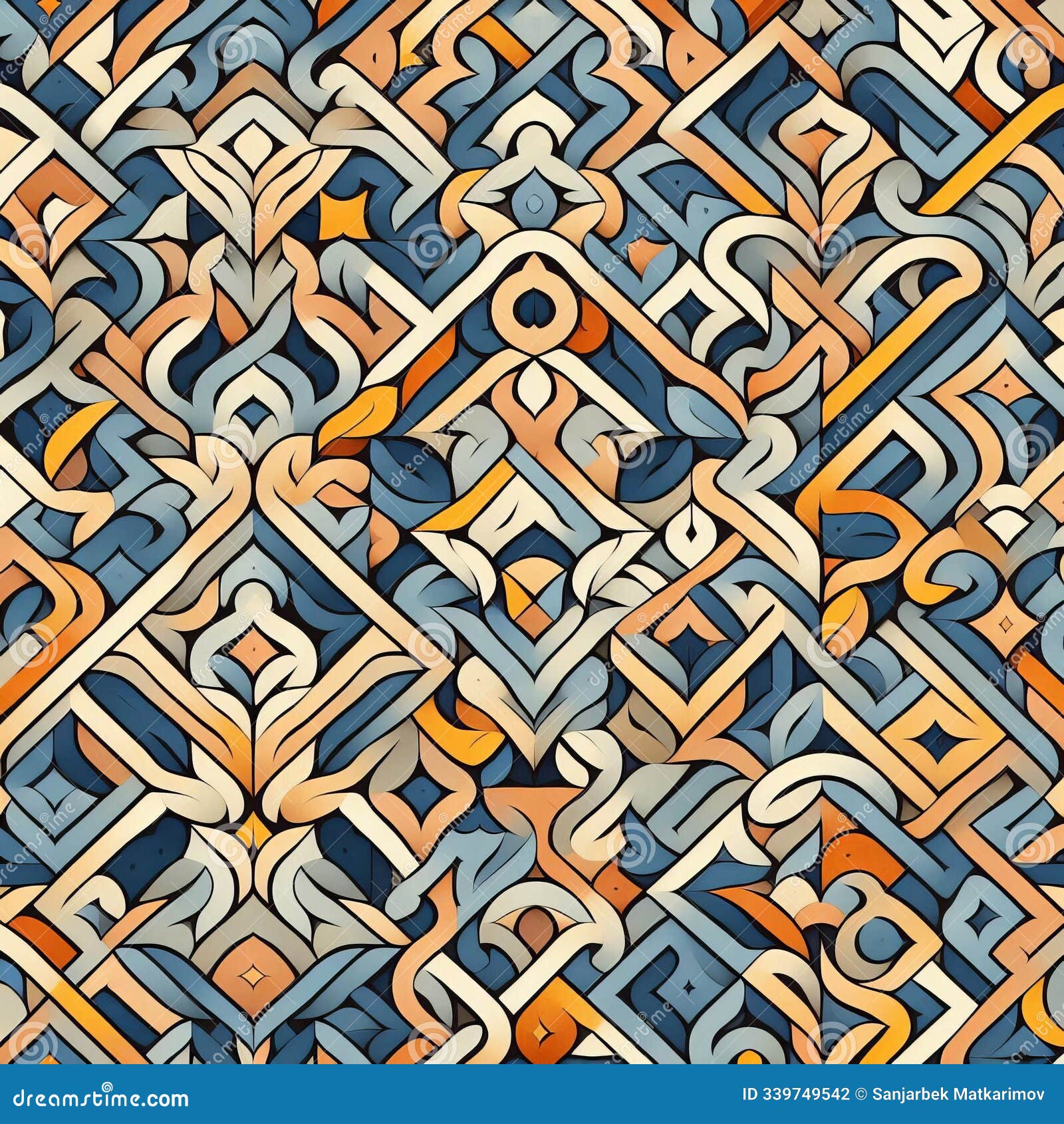 Tessellation a Repeating Pattern of Shapes Fitting Together Perf Stock ...