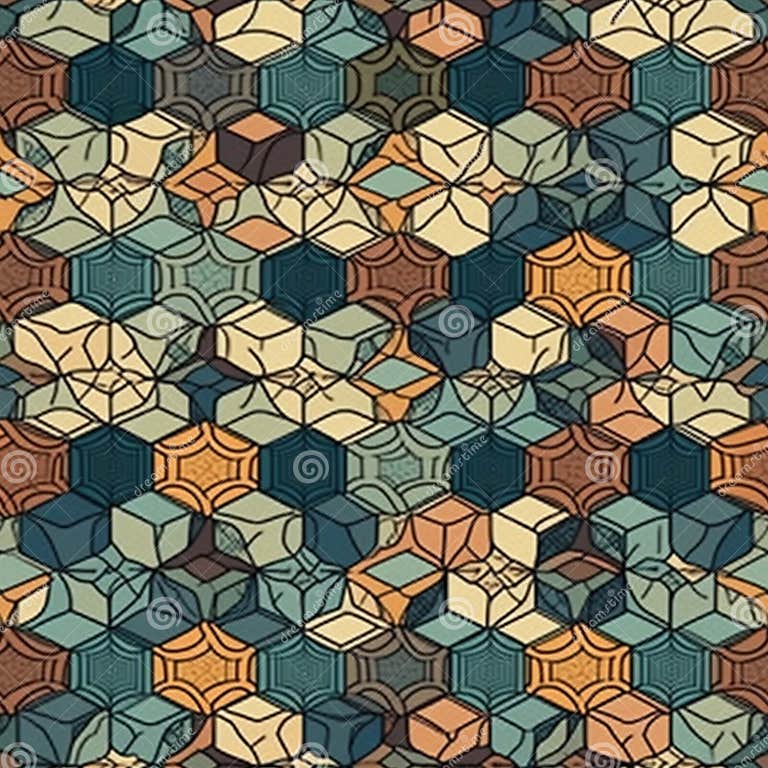 Tessellations Pattern Background Texture Design, Wallpaper, Seamless ...