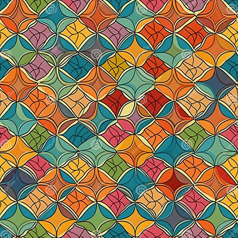 Tessellations Pattern Background Texture Design, Wallpaper, Seamless ...