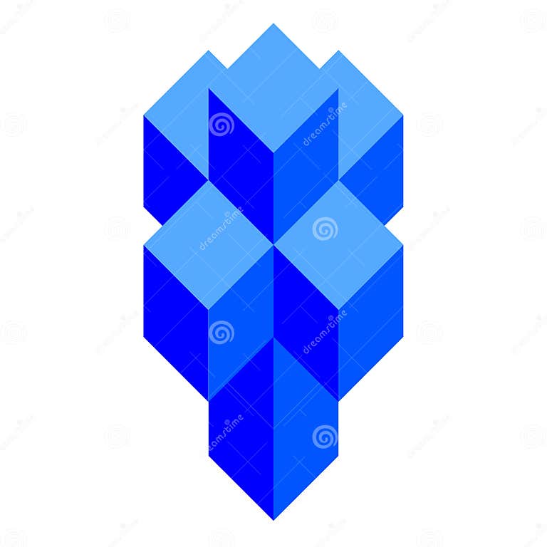 Tesseract aka Hypercube stock de ilustración. Ilustración de cubo ...