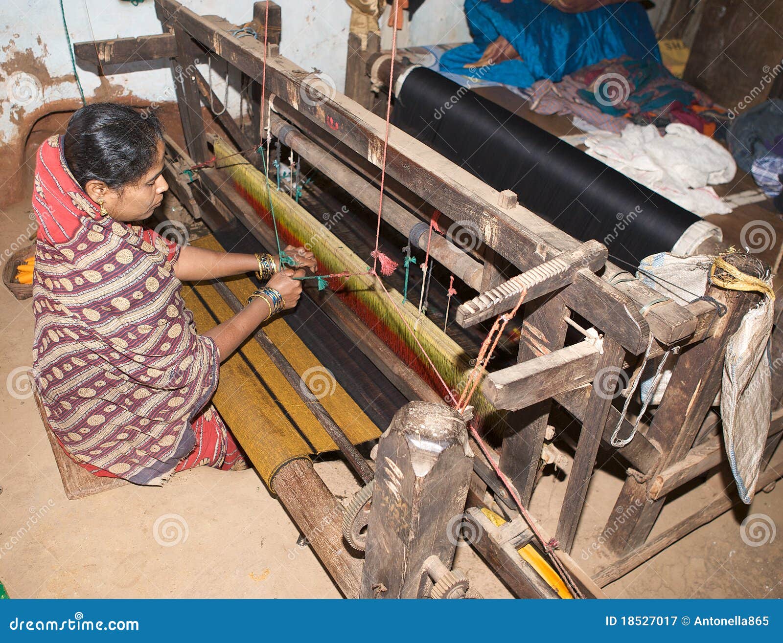 Tessile indiana fotografia editoriale. Immagine di india - 18527017