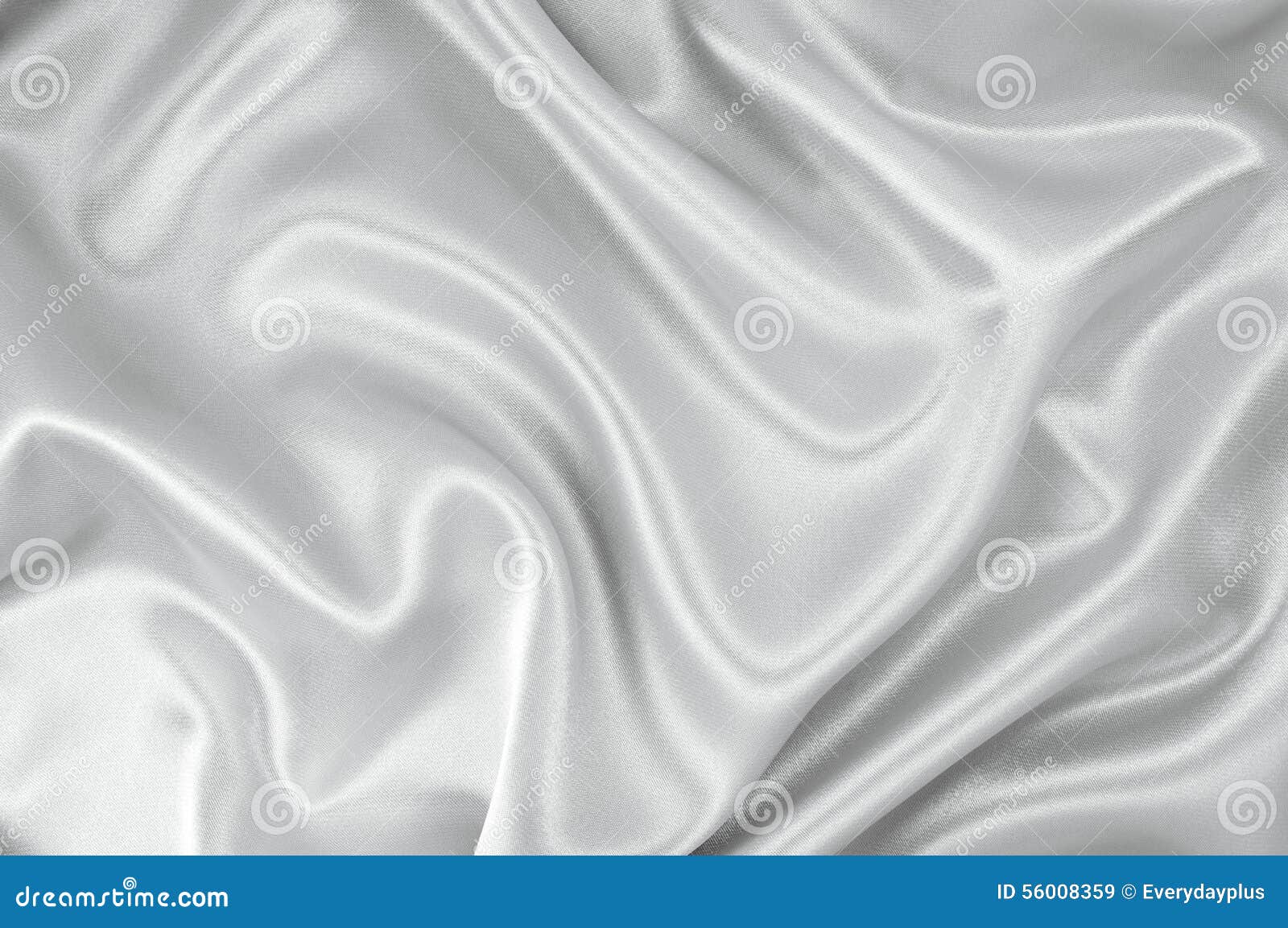 Tessuto bianco del raso immagine stock. Immagine di liscio - 56008359