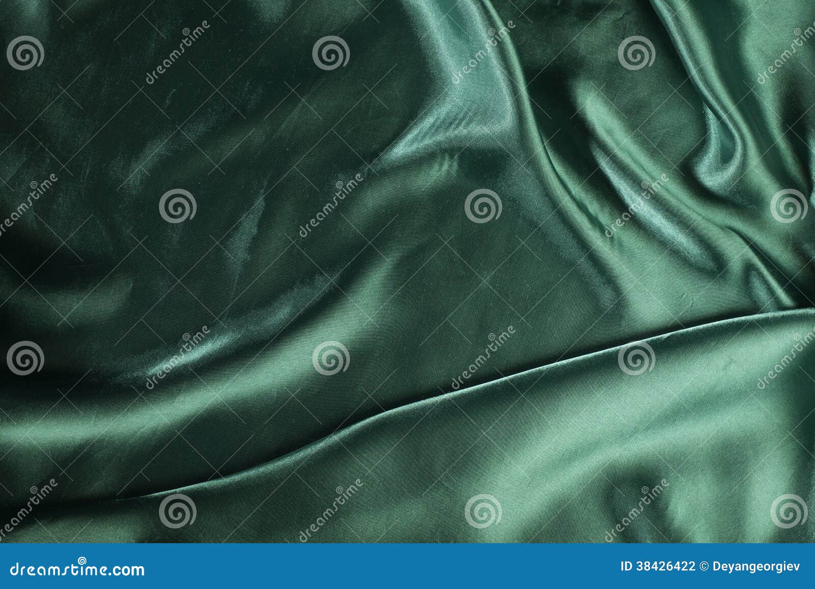 Tessuto Verde Brillante Del Raso Fotografia Stock - Immagine di ...