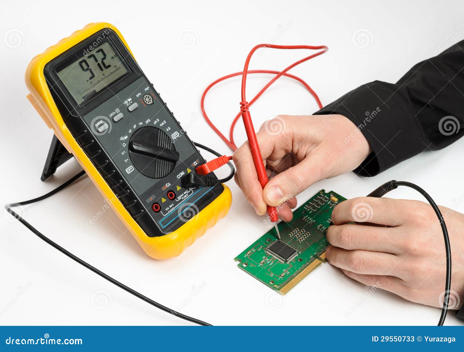 Test électronique image stock. Image du estampé, voltmètre - 29550733