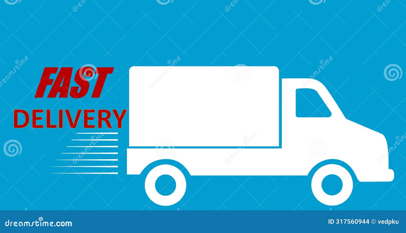 Fast Delivery Vehicle, Fast Delivery Van, Fast Symbol, Delivery Truck ...
