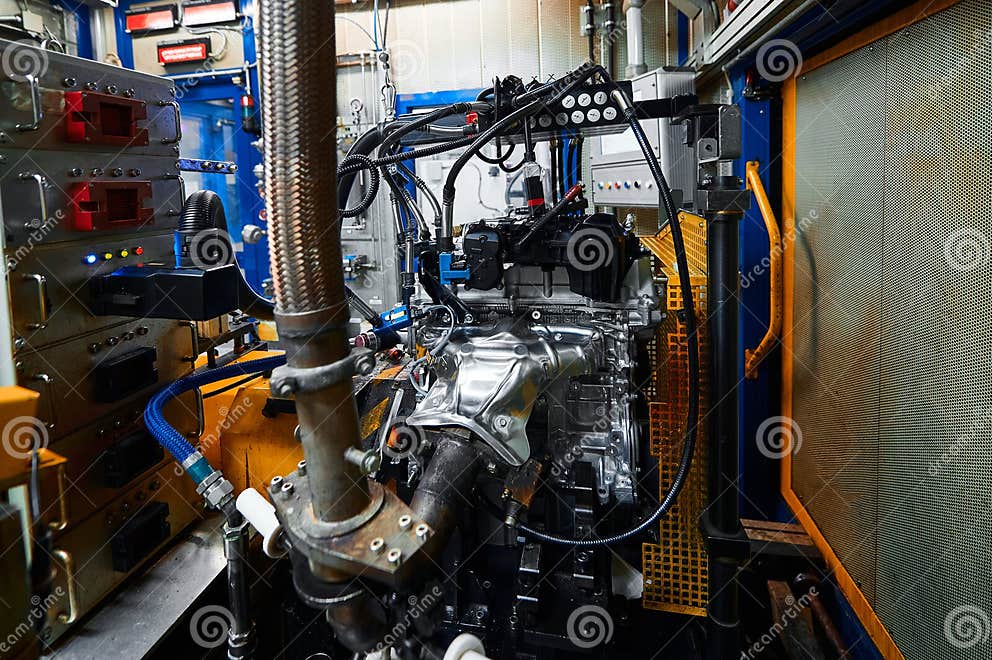 Test Bench for Testing Automotive Engines. Random Inspection of ...