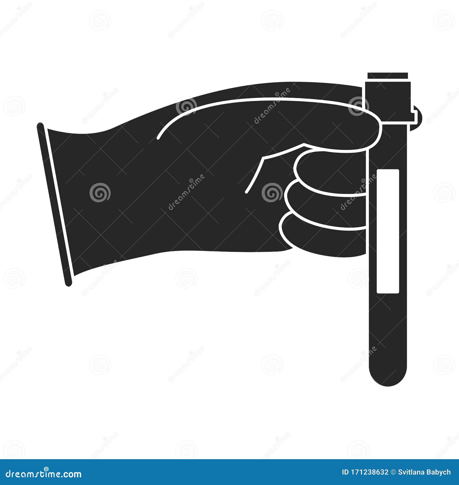 Test of Blood Vector Icon.Black.simple Vector Icon Isolated on White ...