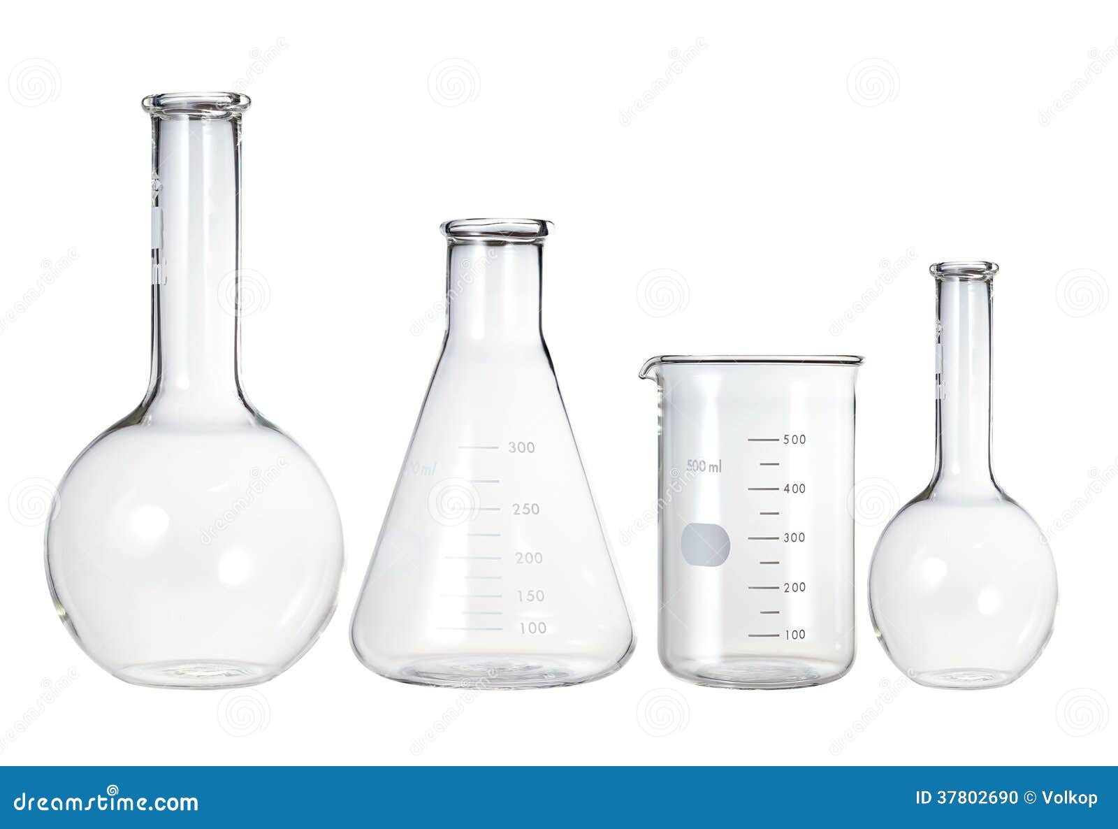 Test-buizen Op Wit Worden Geïsoleerd Dat. Laboratoriumglaswerk Stock ...