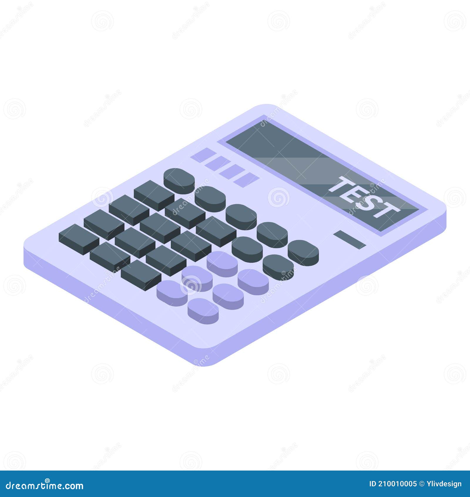 Test Calculator Icon, Isometric Style Stock Vector - Illustration of ...