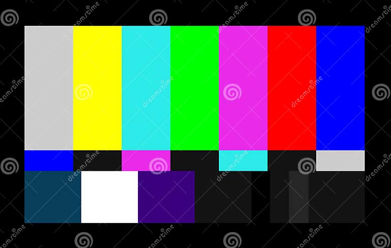 Test Card for Computer Screen Stock Vector - Illustration of television ...
