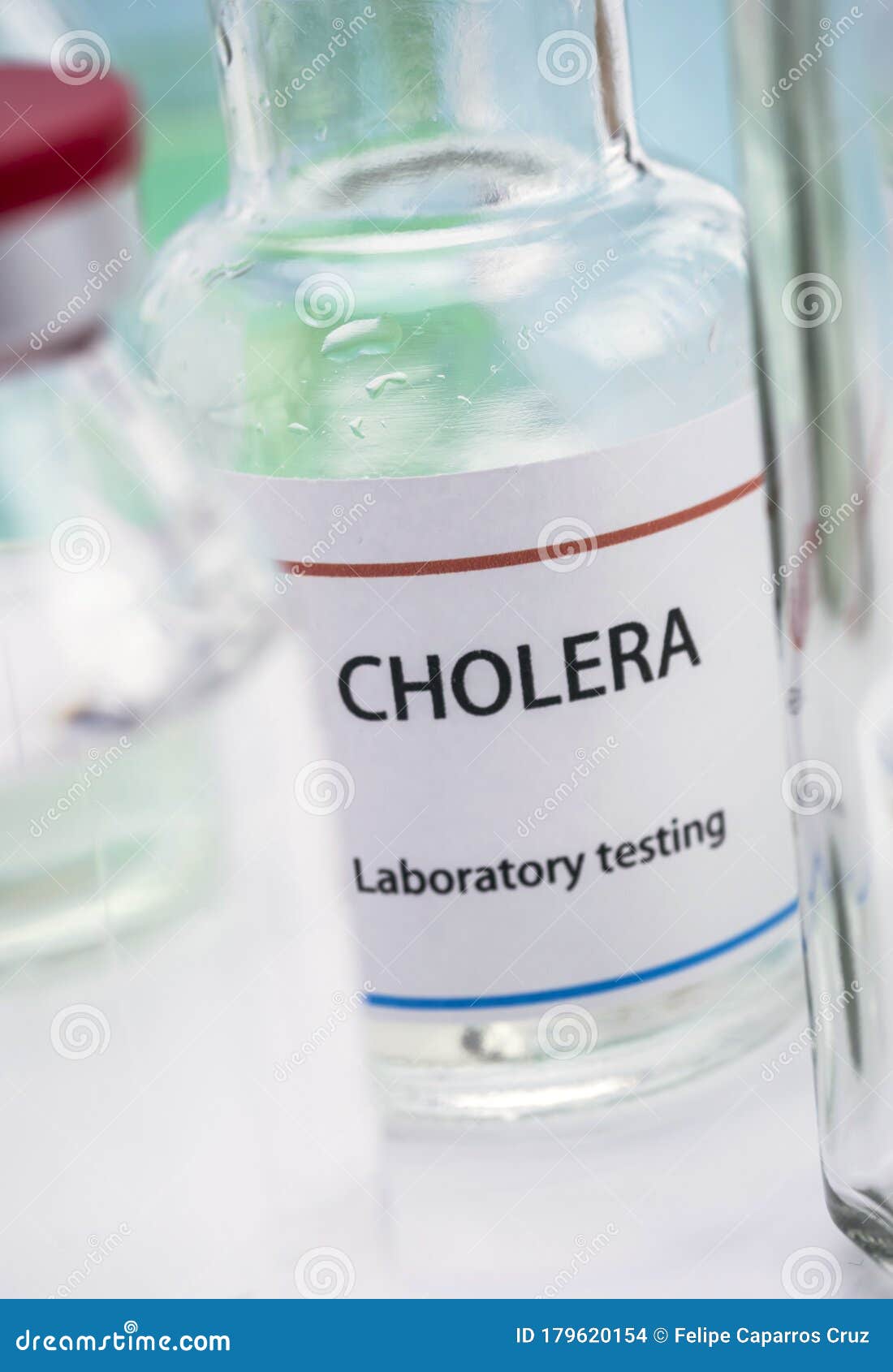 Test Cholera in Laboratory, Conceptual Image Stock Photo - Image of ...