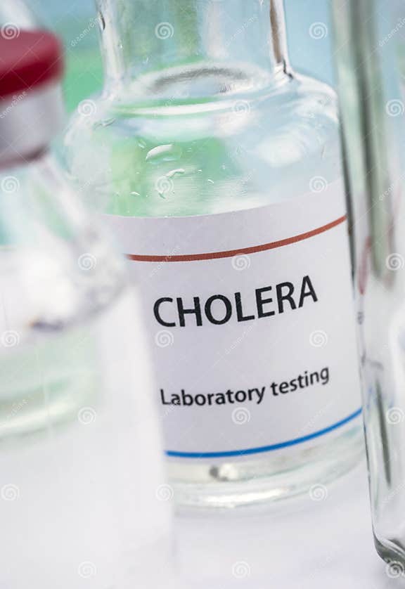 Test Cholera in Laboratory, Conceptual Image Stock Photo - Image of ...