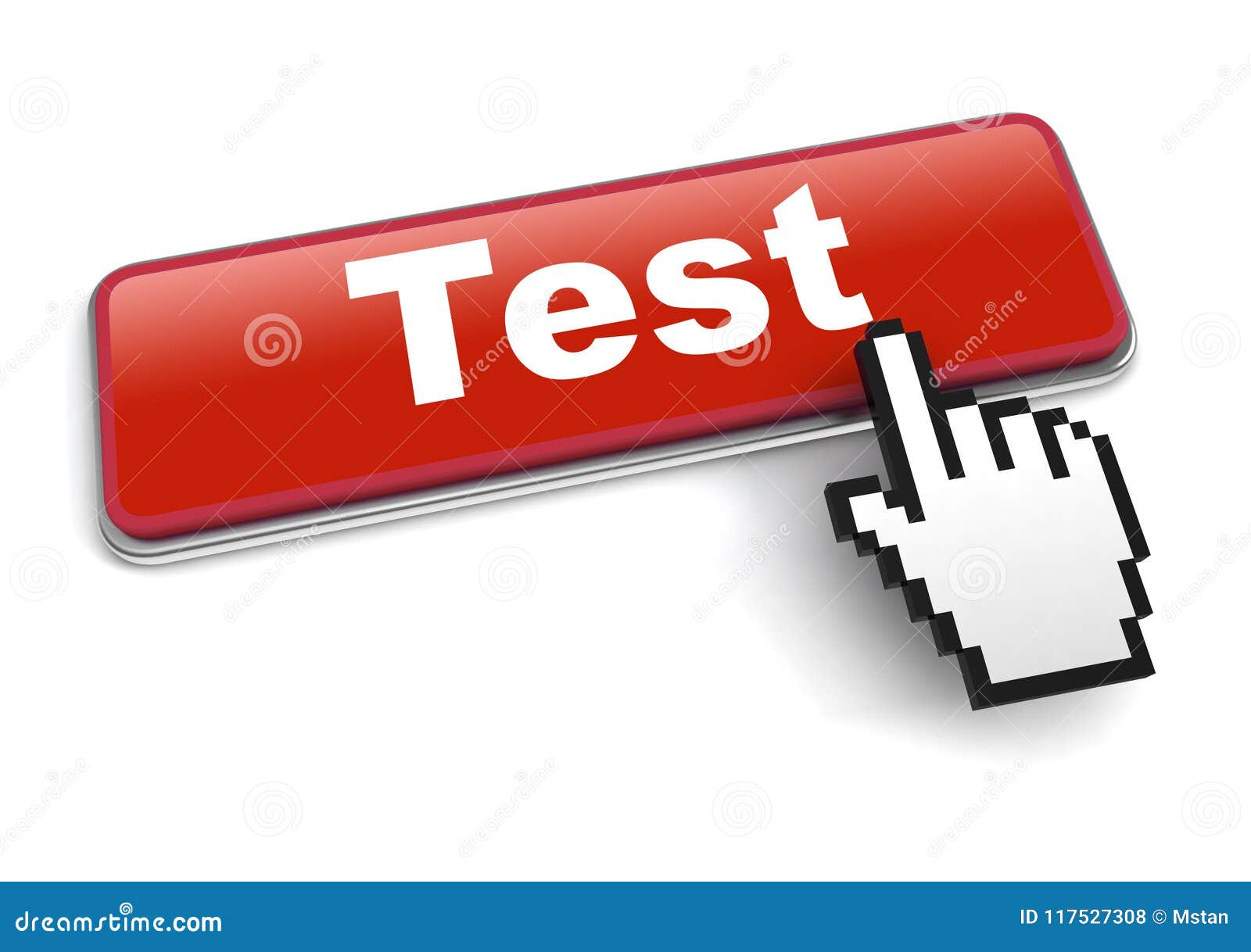 Test Concept 3d Illustration Isolated Stock Illustration - Illustration ...