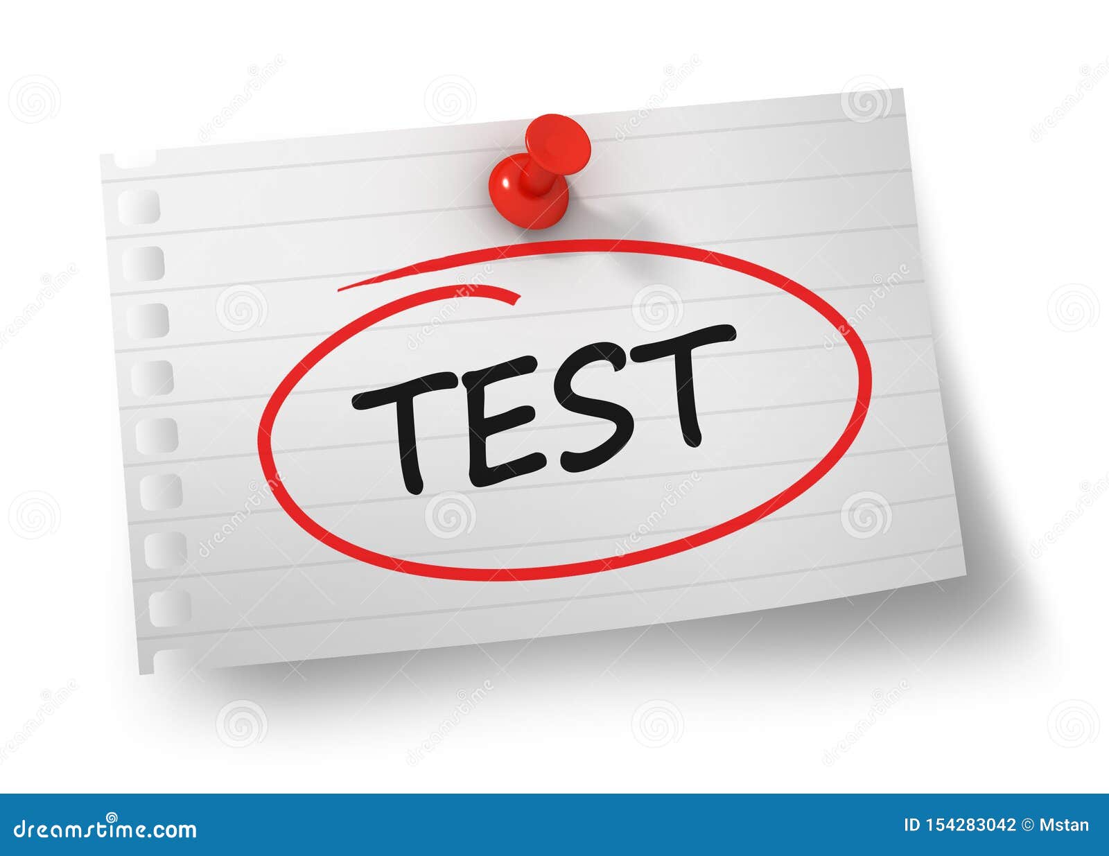 Test Concept 3d Illustration Isolated Stock Illustration - Illustration ...