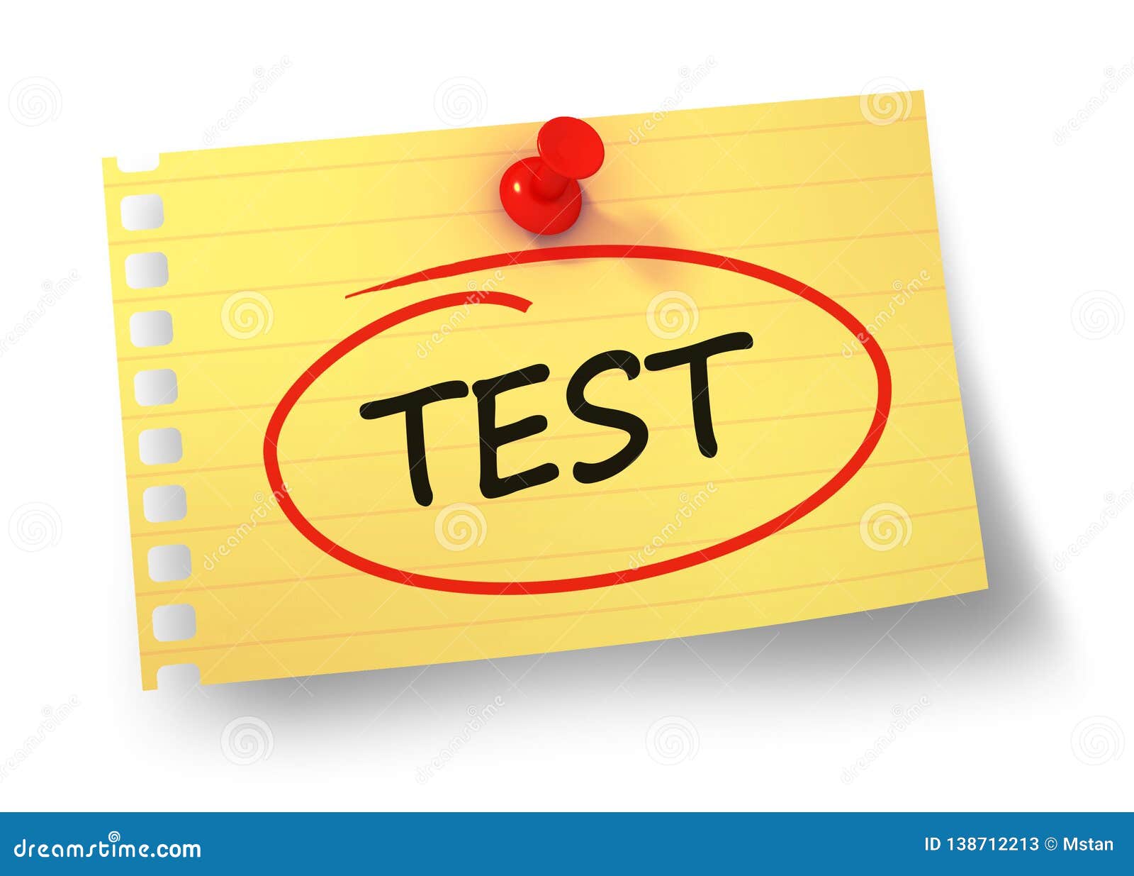 Test Concept 3d Illustration Isolated Stock Illustration - Illustration ...