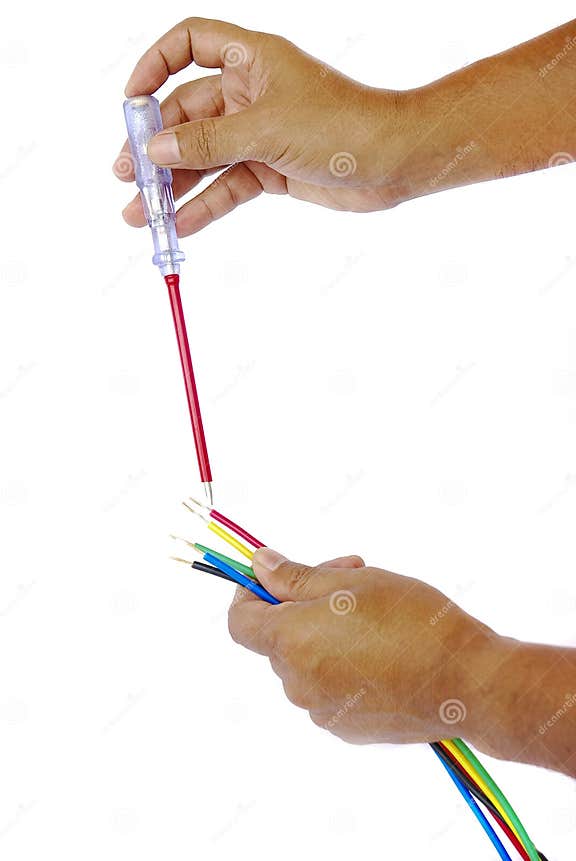 Test a connection stock image. Image of wires, instrument - 15634325
