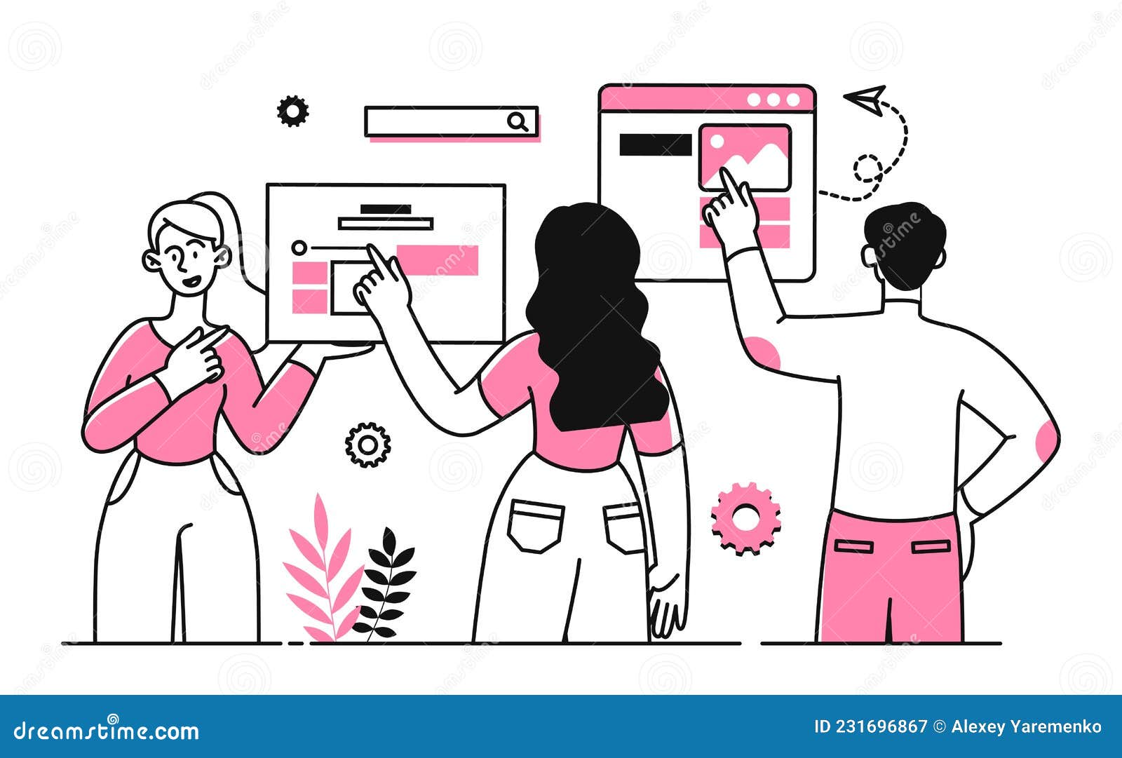 Test design solutions stock vector. Illustration of vector - 231696867