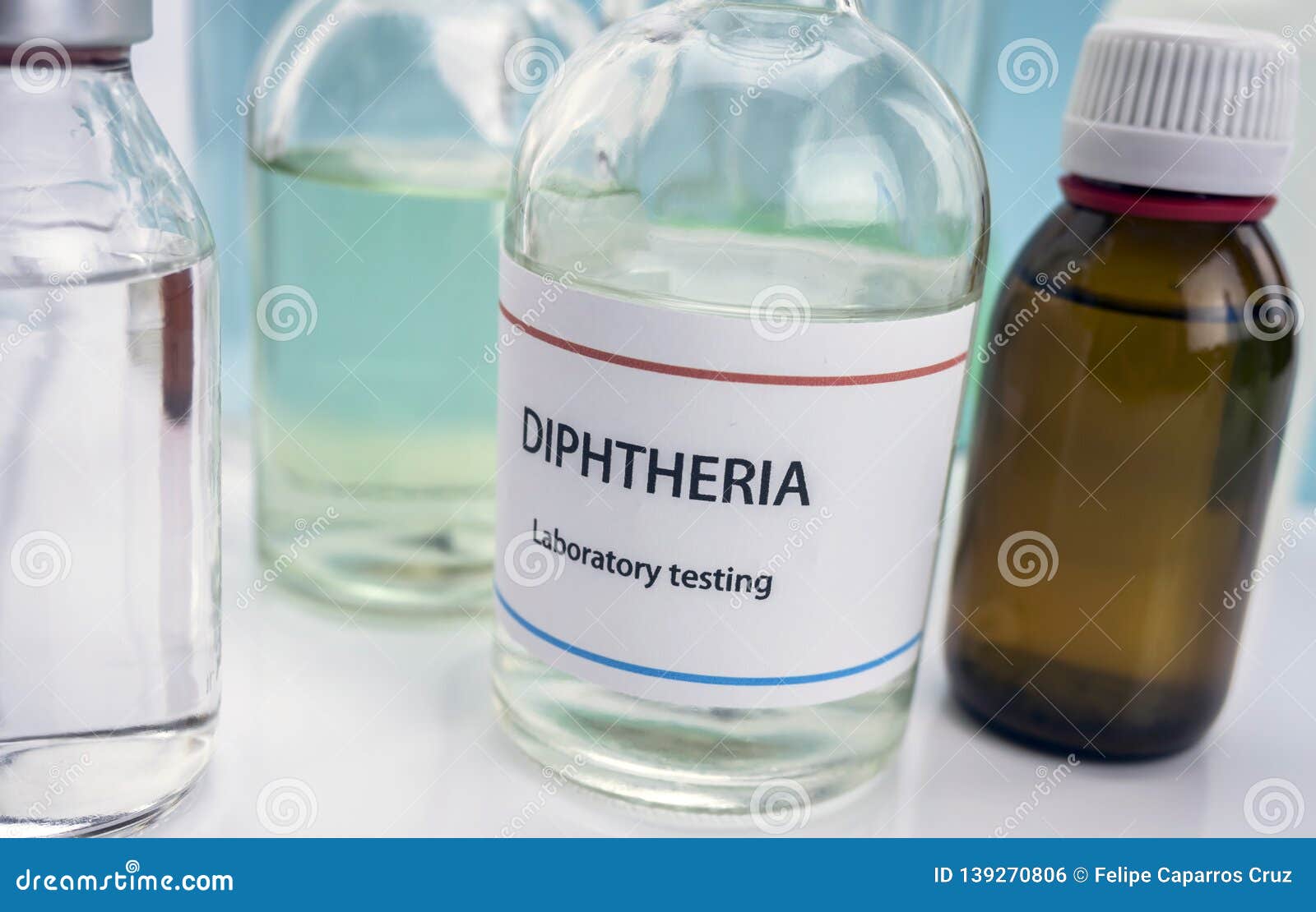 Test Diphtheria in Laboratory, Conceptual Image Stock Photo - Image of ...