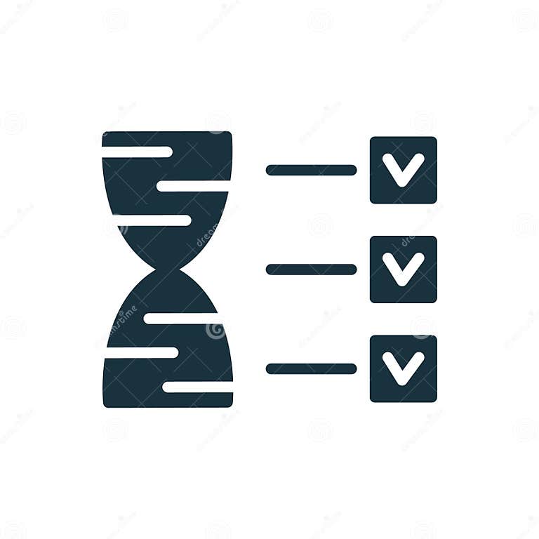 Test DNA Silhouette Icon. Analysis and Check of Genetic Code. Genetics ...