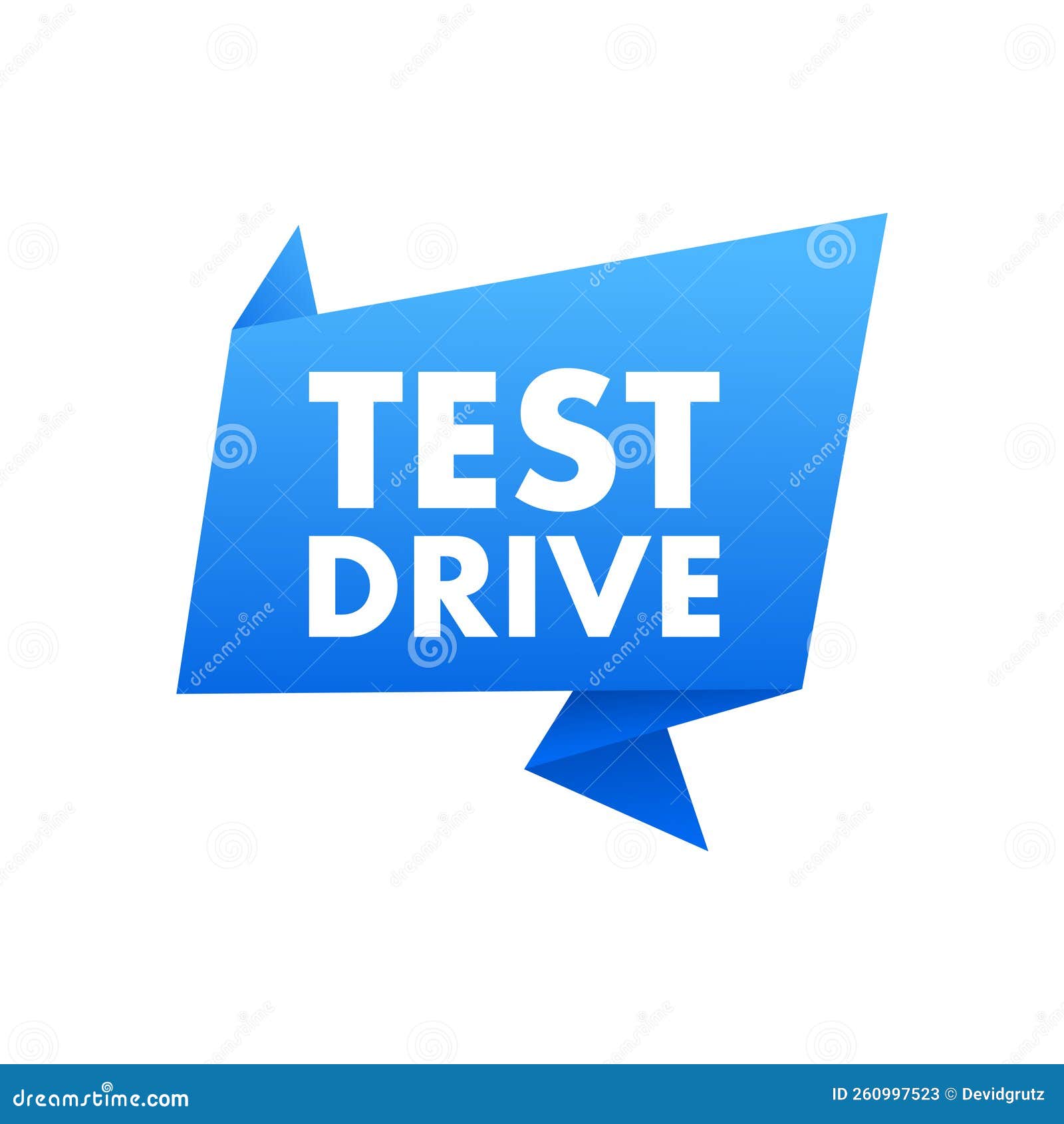 Test Drive Label. Banner Icon. Vector Stock Illustration. Stock Vector ...