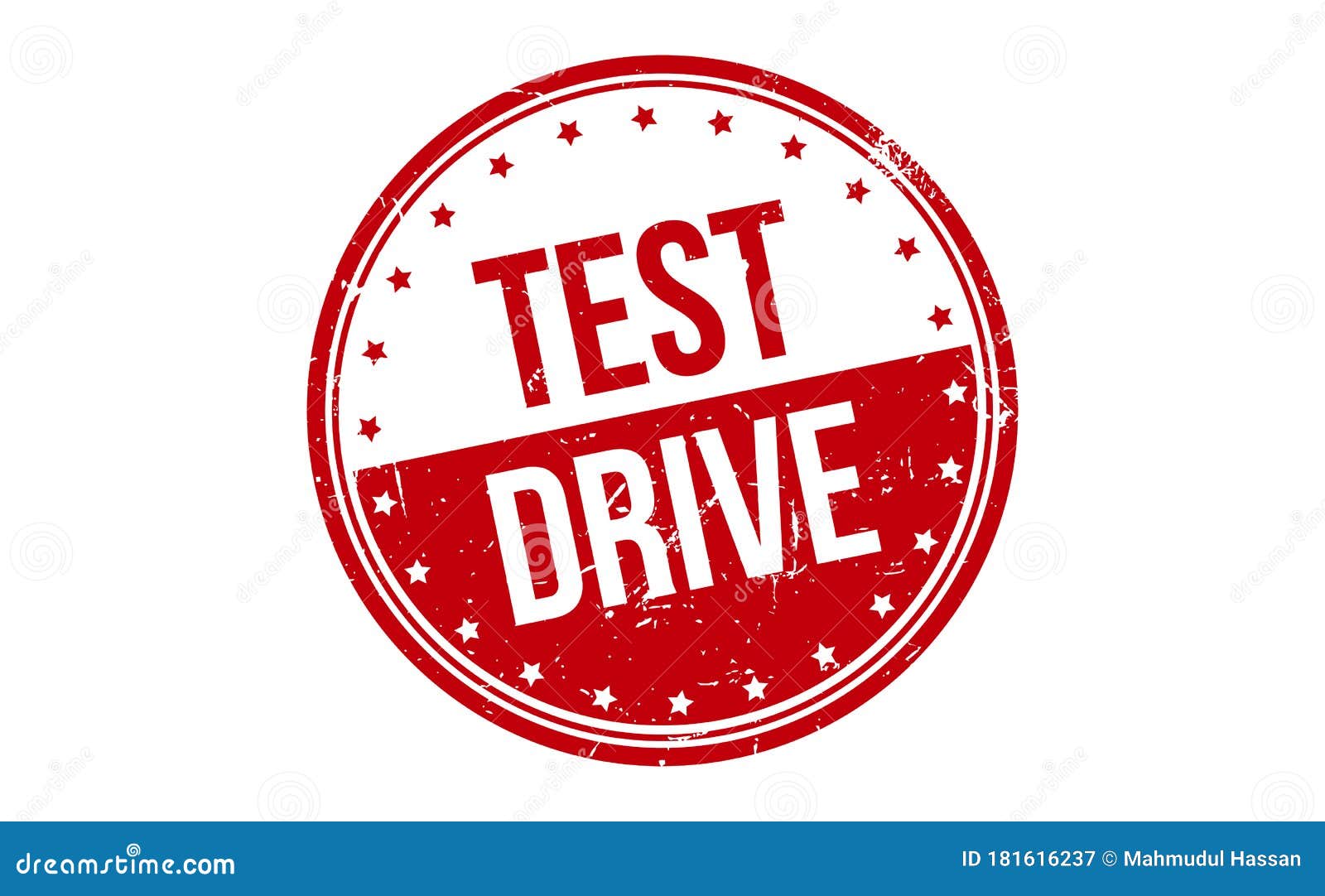 Test Drive Rubber Stamp. Red Test Drive Rubber Grunge Stamp Seal Vector ...
